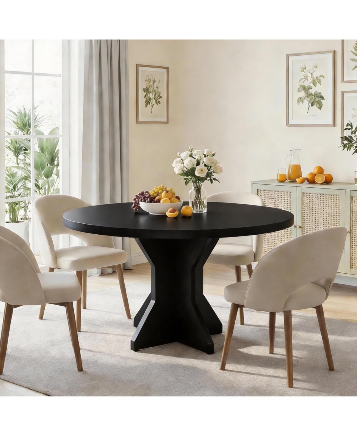 Click here for gaomon Round Dining Table  47" Kitchen Table... prices