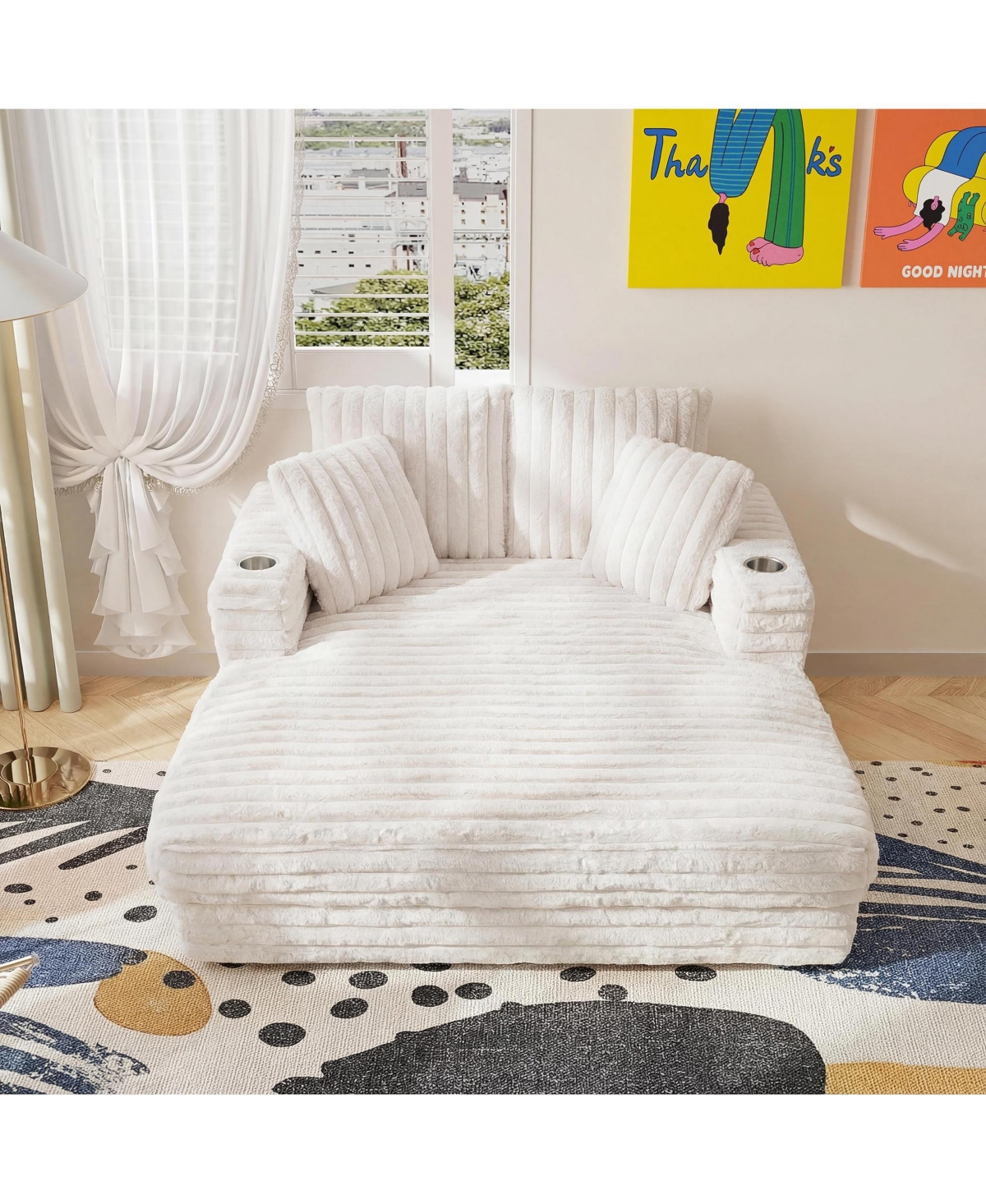 Click here for Homsee Modern Daybed with Dual Cup Holders  Conver... prices