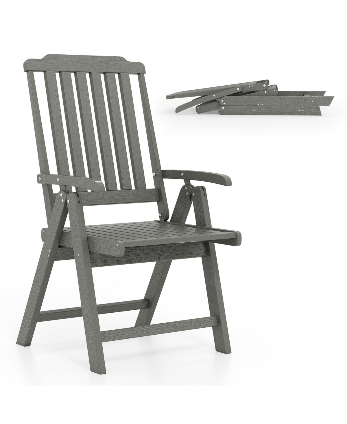 Click here for Sugift Foldable All Weather Hdpe Patio Dining Chai... prices