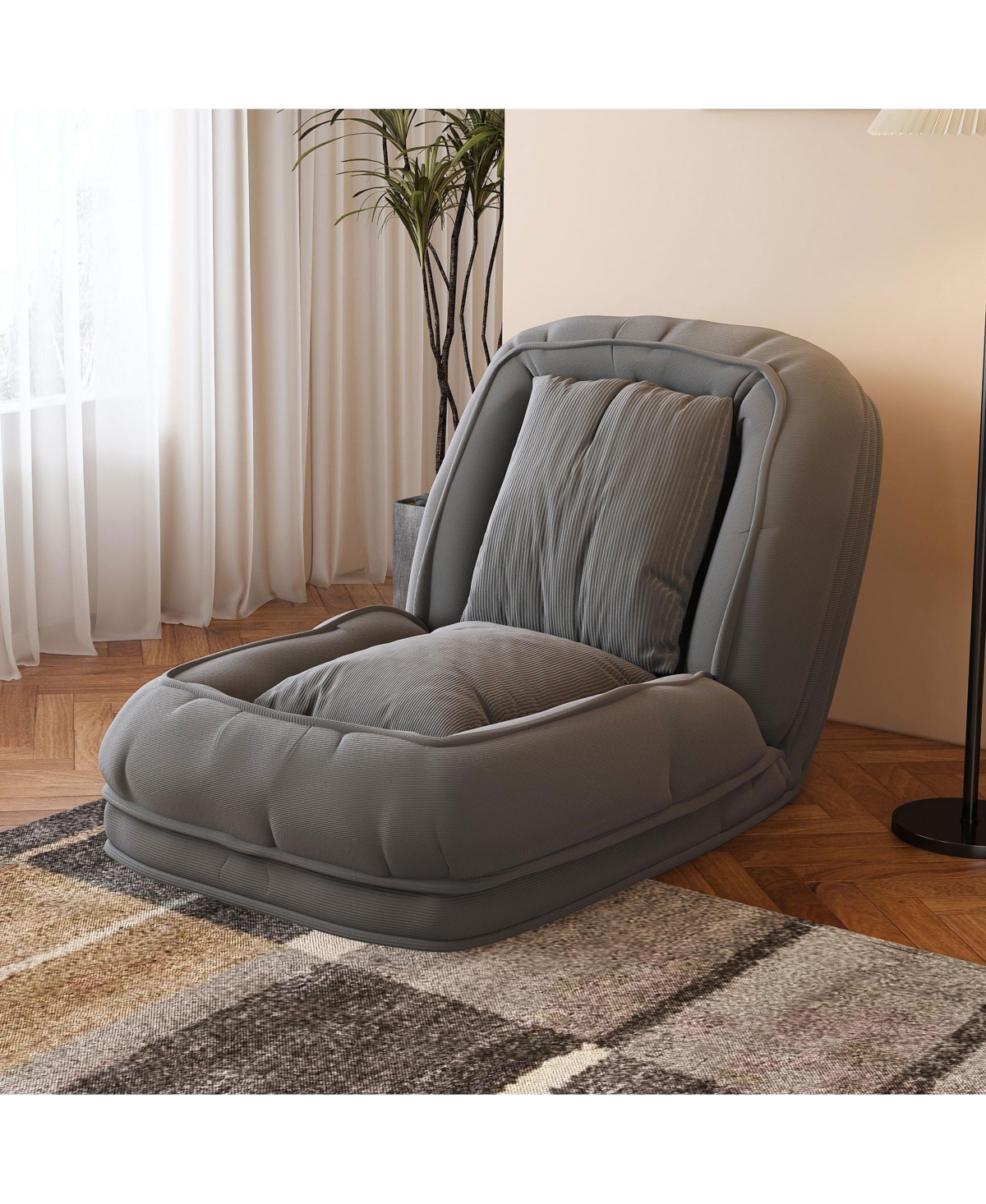 Click here for Rainsken Foldable Lazy Sofa Bed  Corduroy Upholste... prices