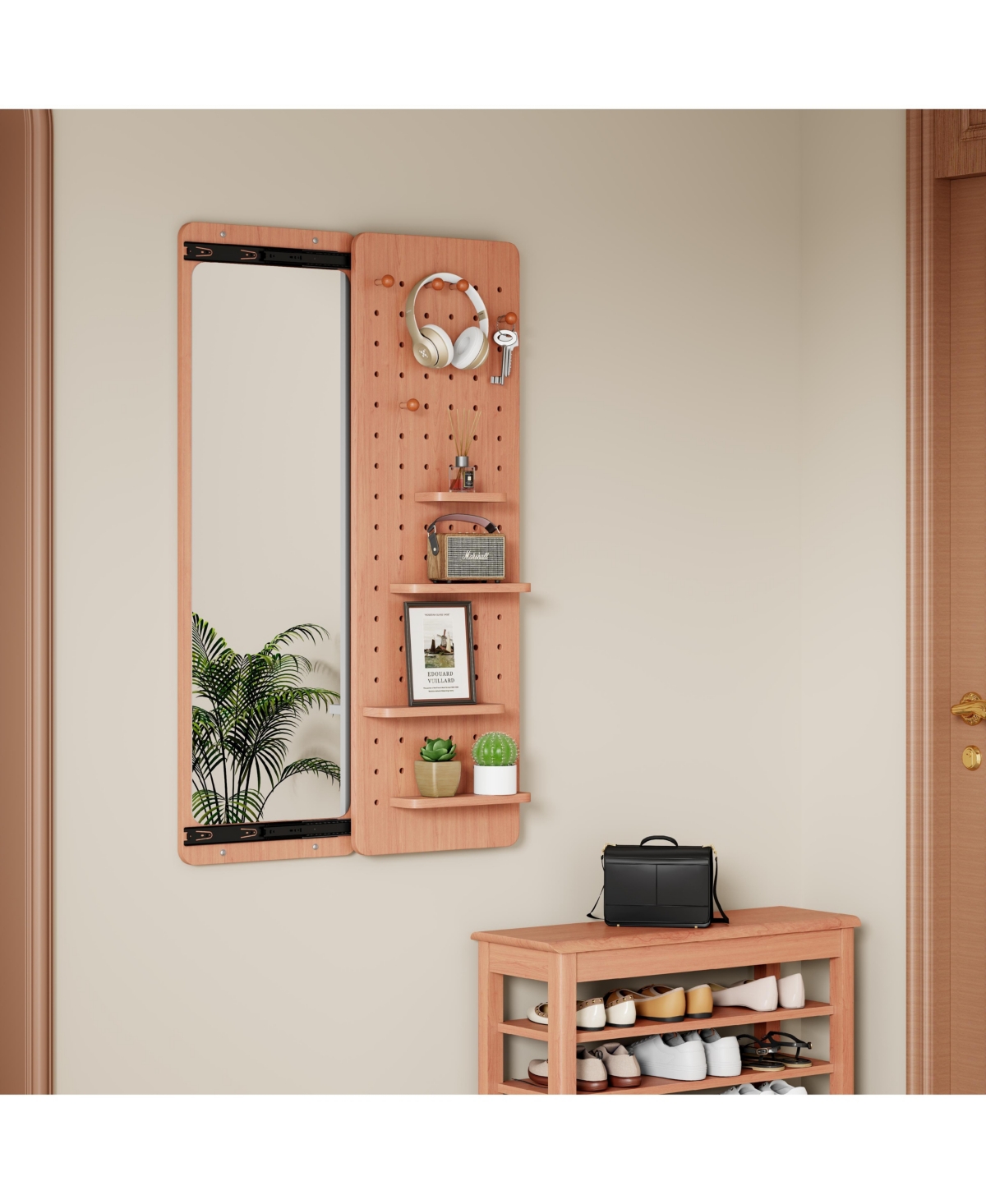 Click here for Busdays Full Body Wall Mounted Mirror with Shelf a... prices