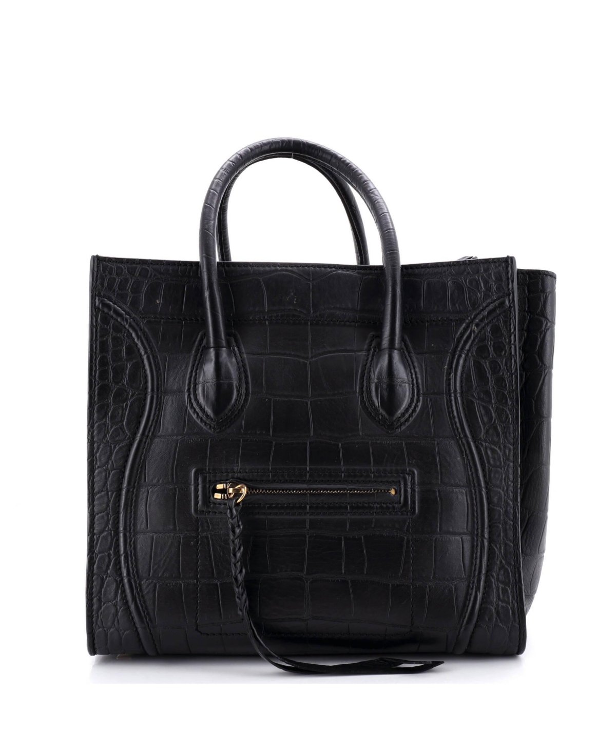 Click here for Pre-Owned Celine Medium Phantom Bag Embossed Leath... prices
