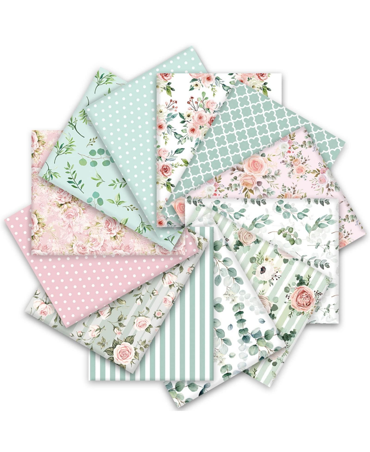 Click here for Gnuadz 12pcs 18x22 Spring Cotton Fat Quarters Flor... prices