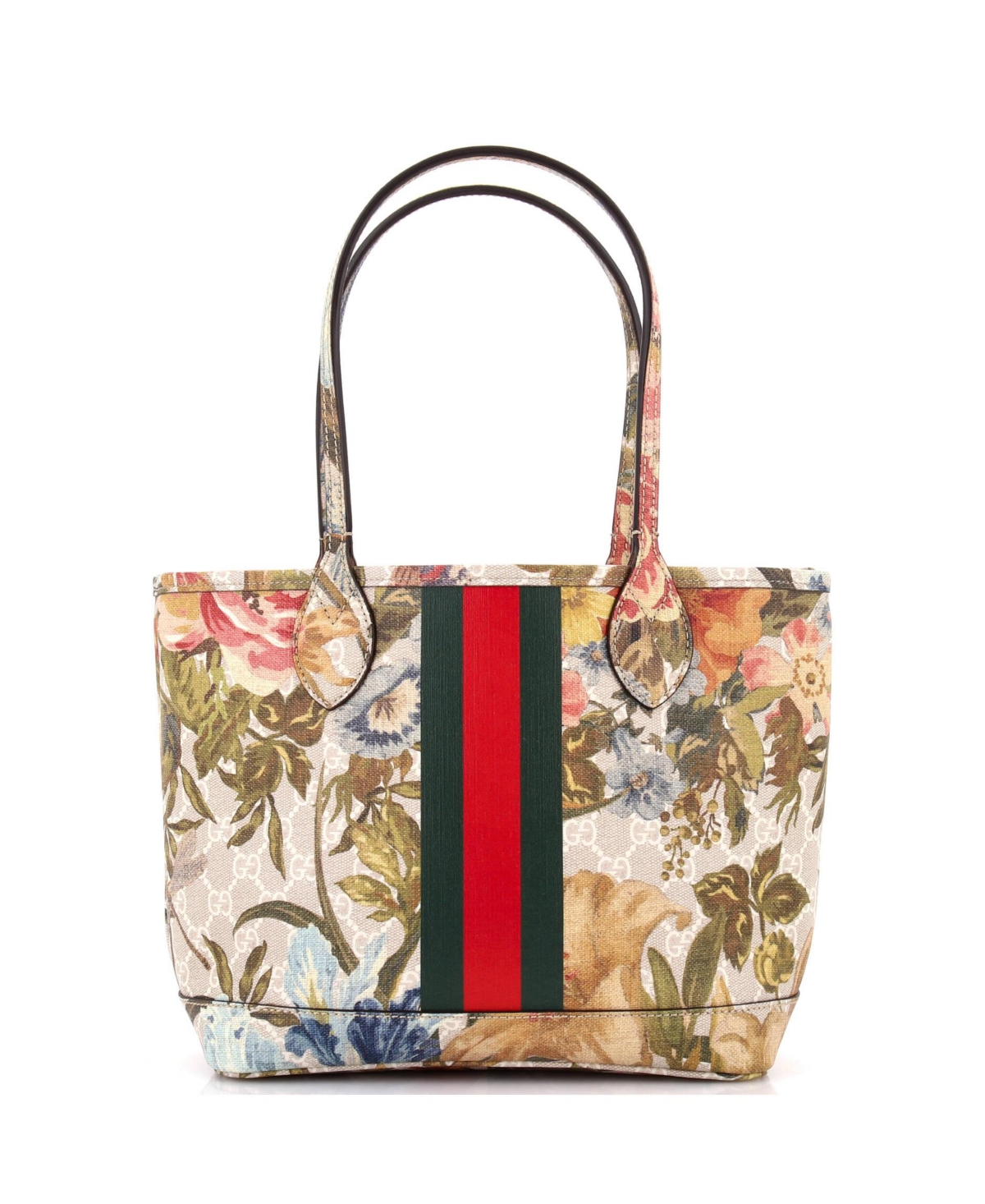 Click here for Pre-Owned Gucci Medium Ophidia Tote Water Flora Gg... prices