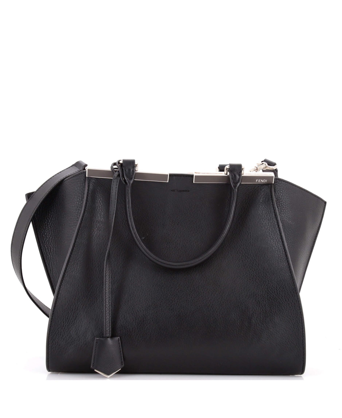 Click here for Pre-Owned Fendi Petite 3Jours Bag Leather - Black prices