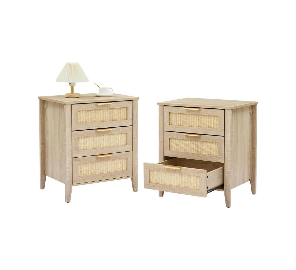 Click here for gaomon GarveeHome Rattan Nightstand Boho Nightstan... prices