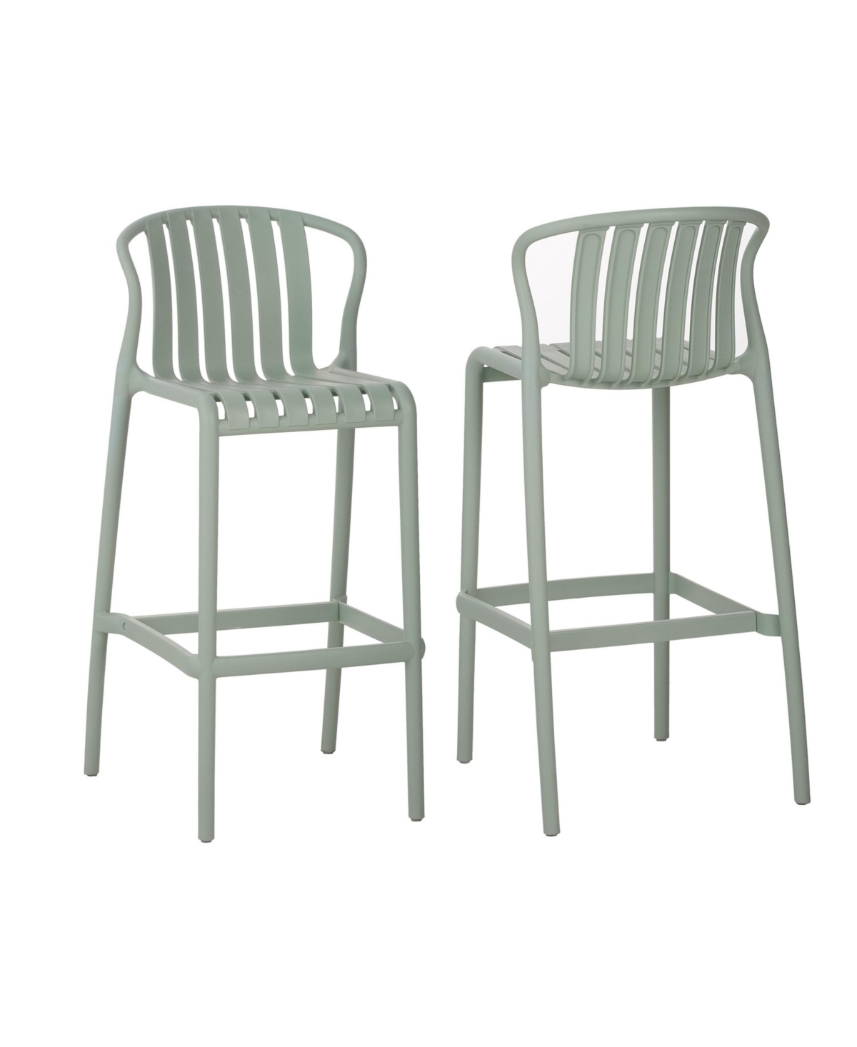 Click here for sumyeg Outdoor Patio Bar Stools Set of 2  Slat Bac... prices