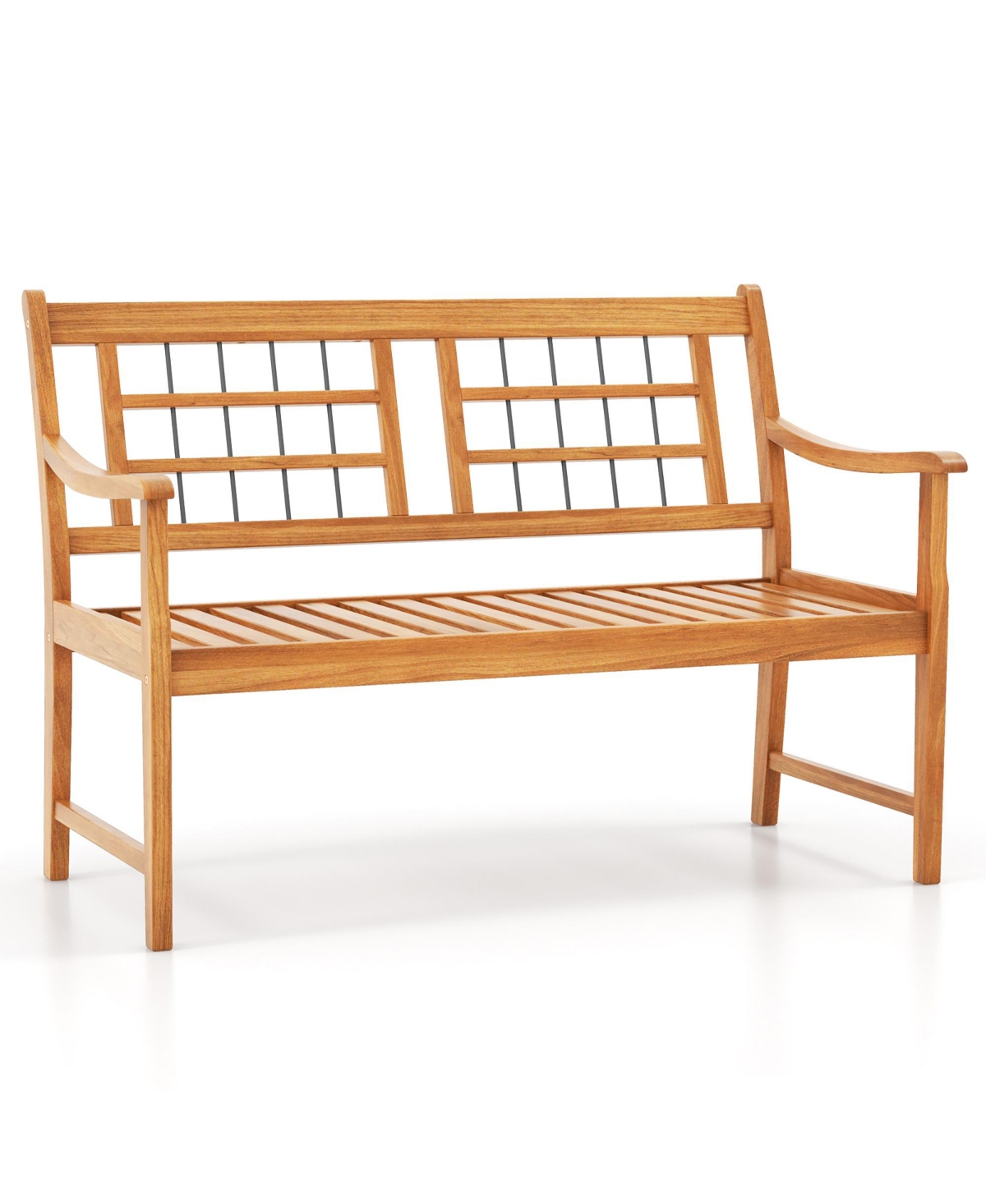 Click here for Gymax Outdoor Acacia Wood Bench 2-Person Patio Ben... prices
