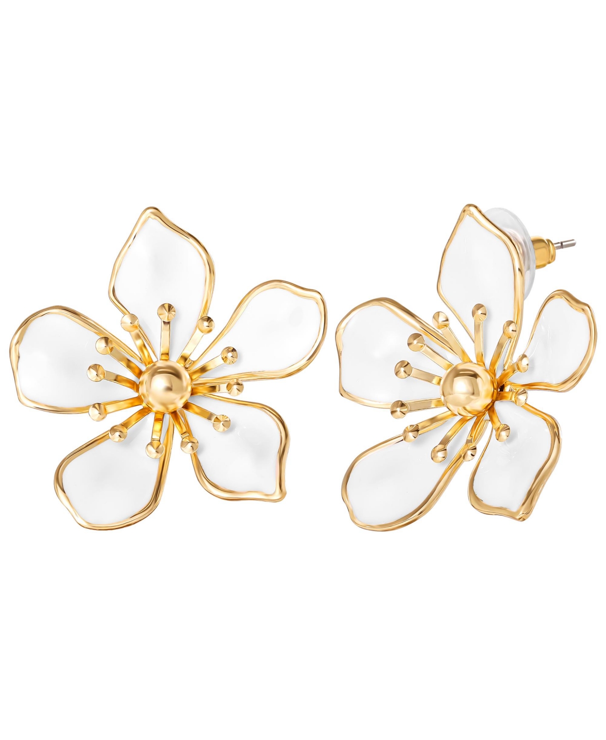 Click here for Jessica Simpson Enamel Flower Stud Earrings for Wo... prices