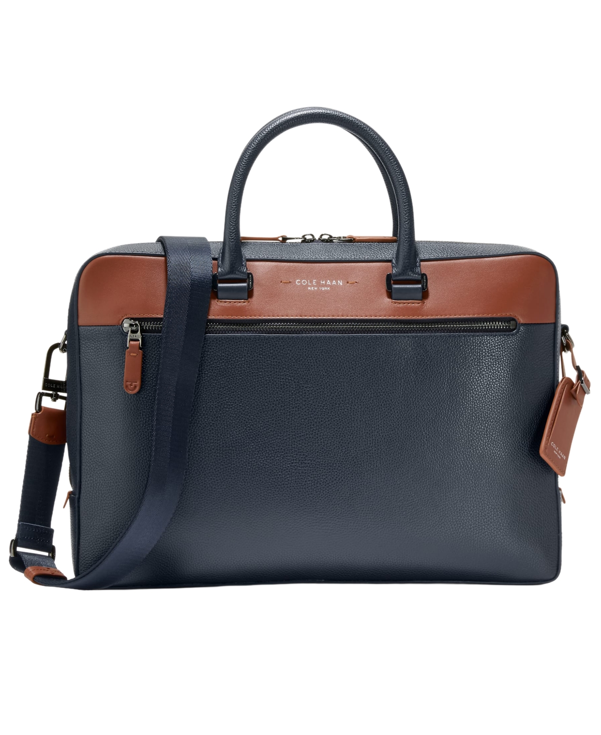 Click here for Cole Haan Mens Damon Briefcase - Navy prices