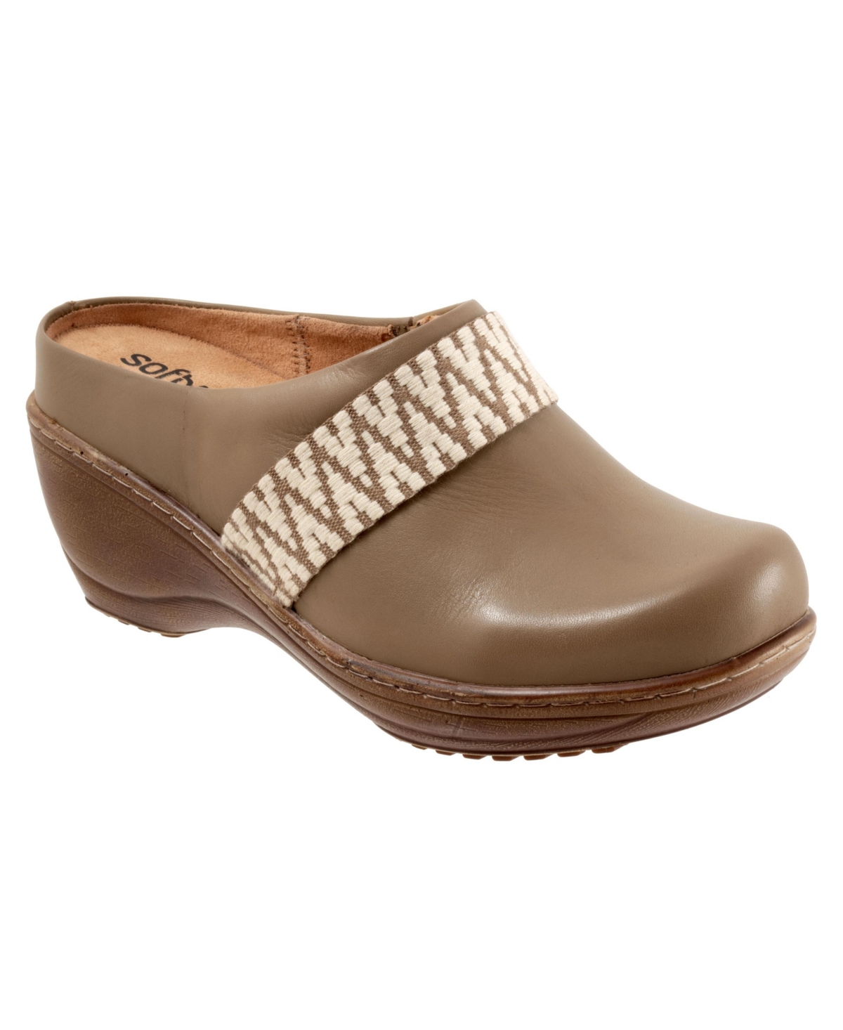 Click here for Softwalk Womens Marion Clog - Taupe prices