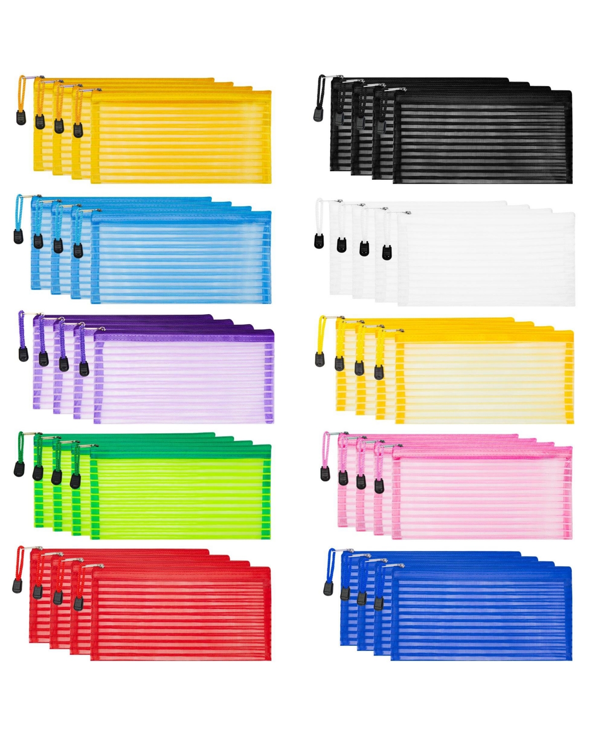 Click here for Gnuadz 40pcs Zipper Mesh Pouch Storage Pencil Case... prices