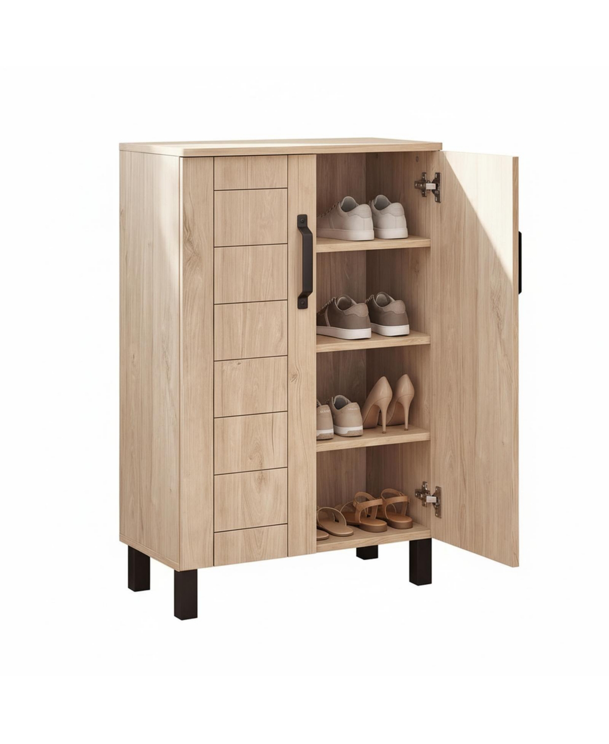 Click here for Yigii 5-Tier Shoe Storage Cabinet Freestanding Woo... prices