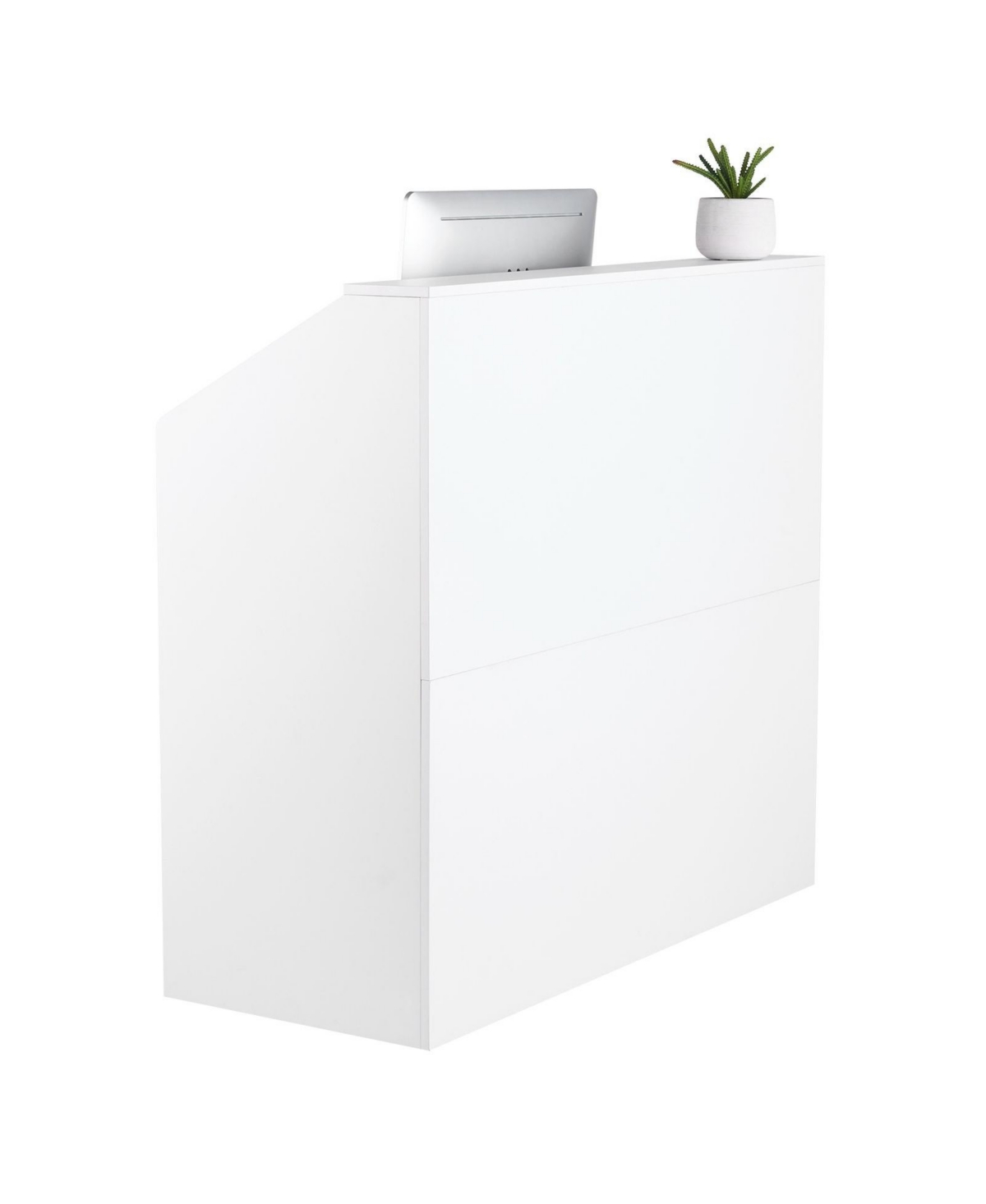 Click here for Sugift Reception Desk  46 Inch Rectangular Front C... prices