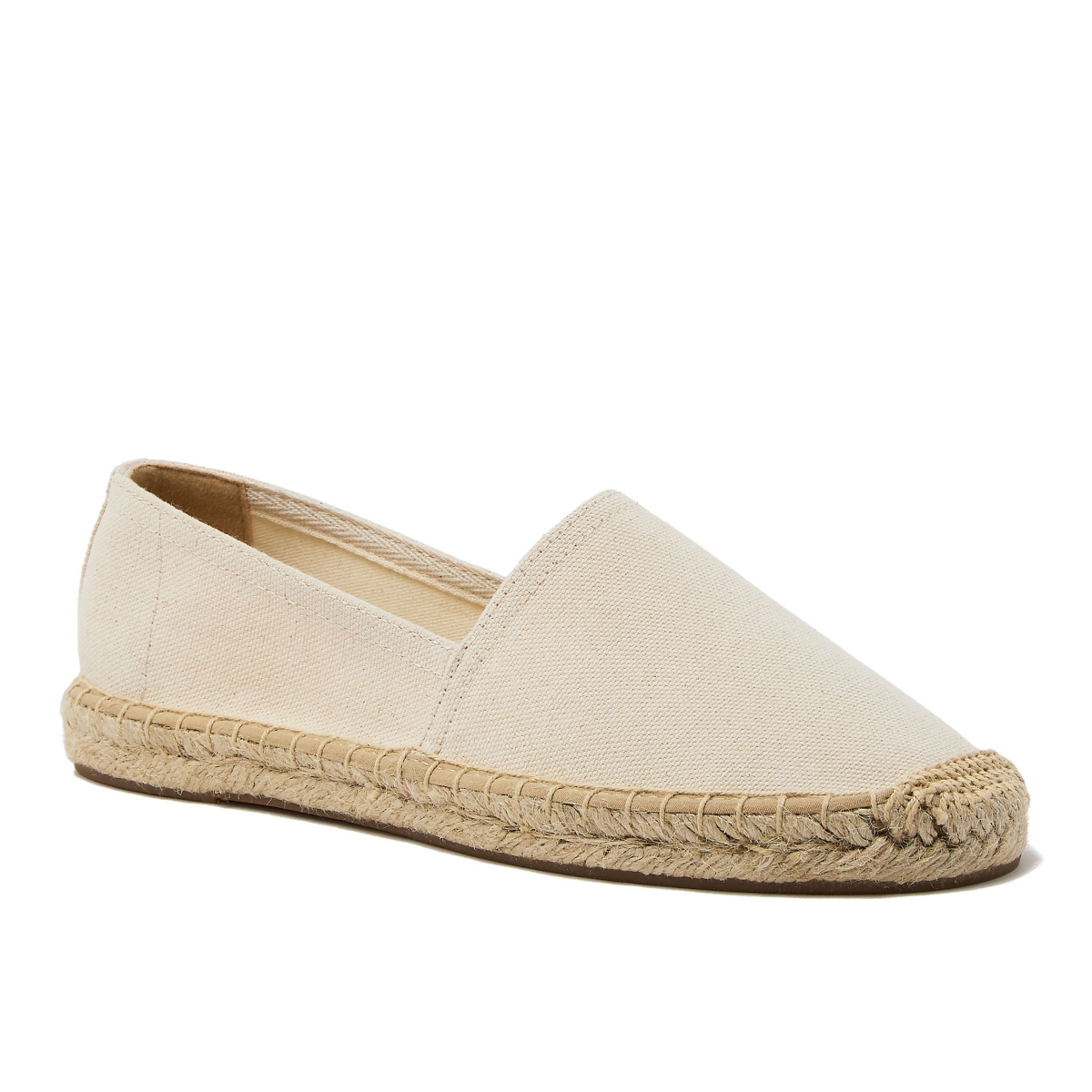 Click here for Lands End Womens Classic Espadrille Flats - Off wh... prices