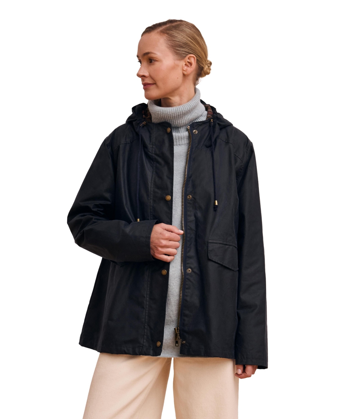 Click here for Celtic & Co. Womens British Pleat Waxed Jacket - D... prices