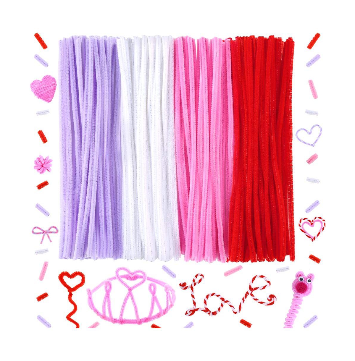 Click here for Gnuadz 200PCS Pipe Cleaners Craft Decorations Vale... prices