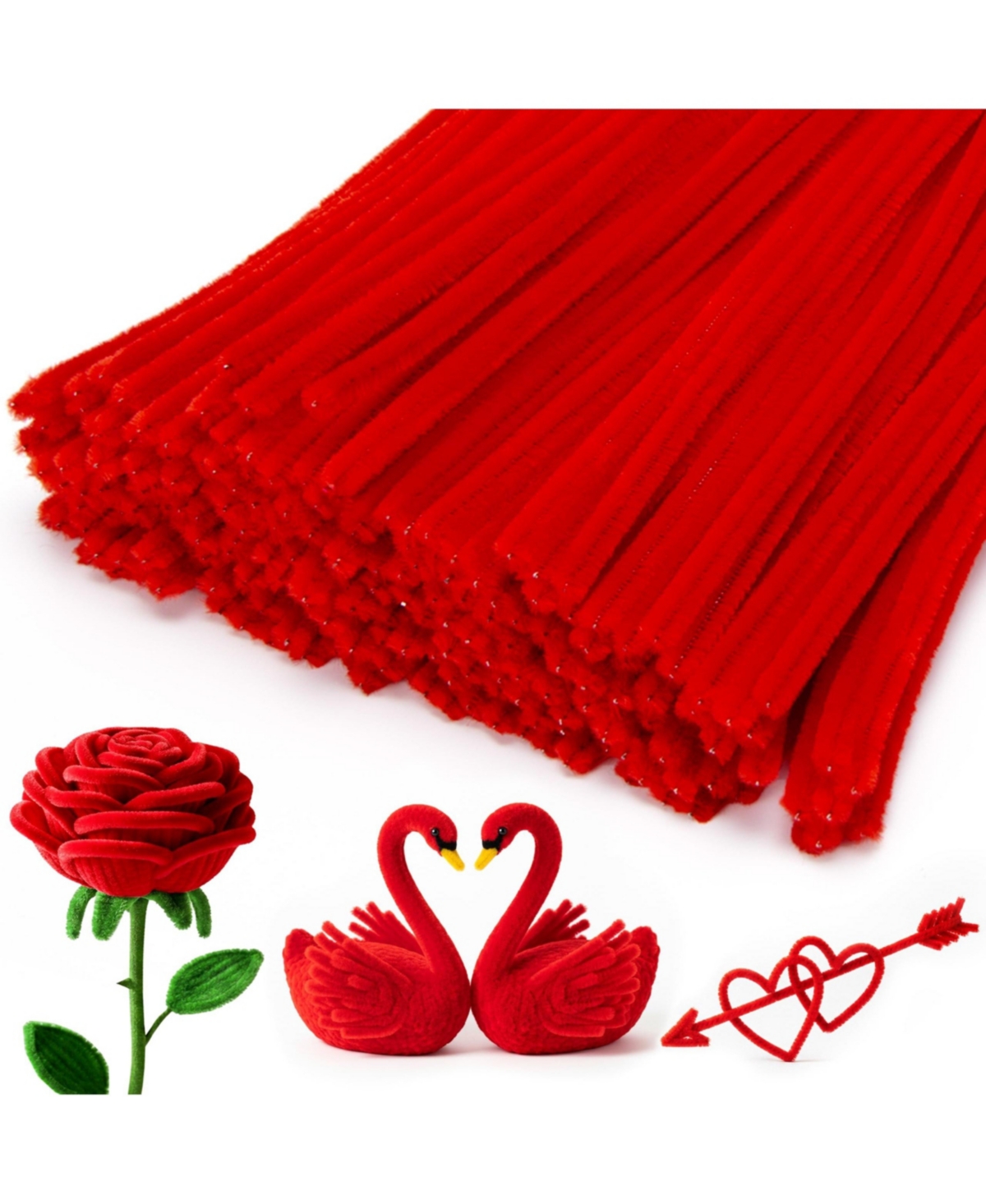 Click here for Gnuadz 200PCS Pipe Cleaners Craft Decorations Vale... prices