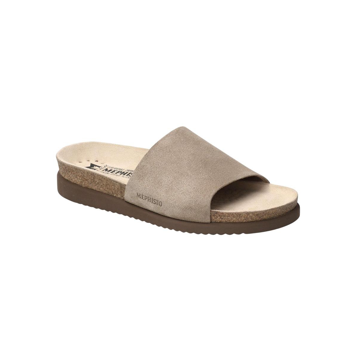 Click here for Mephisto Womens Hanik Suede Mule Warm - Warm grey prices