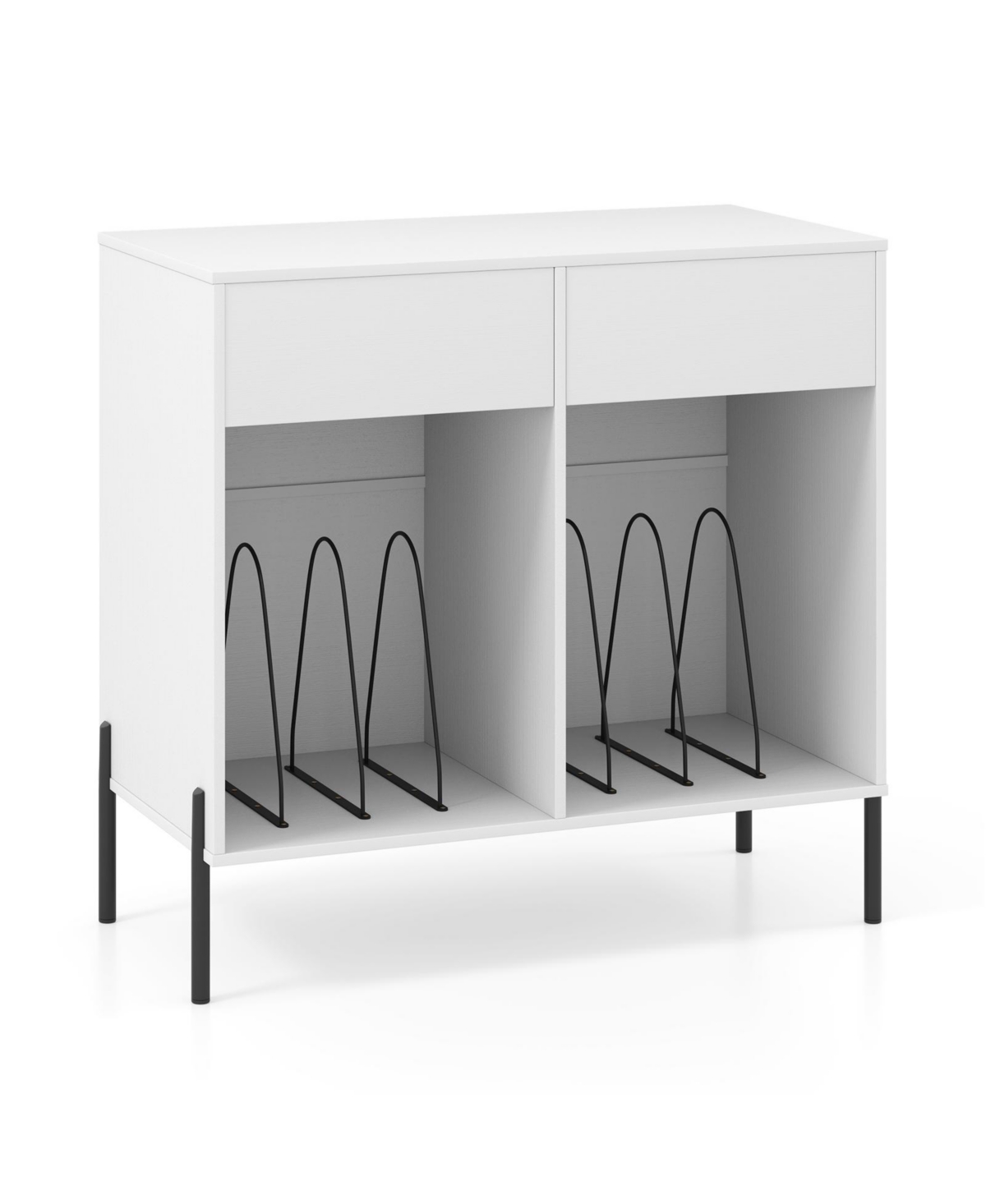 Click here for Sugift Double Wide Record Player Stand with Power... prices