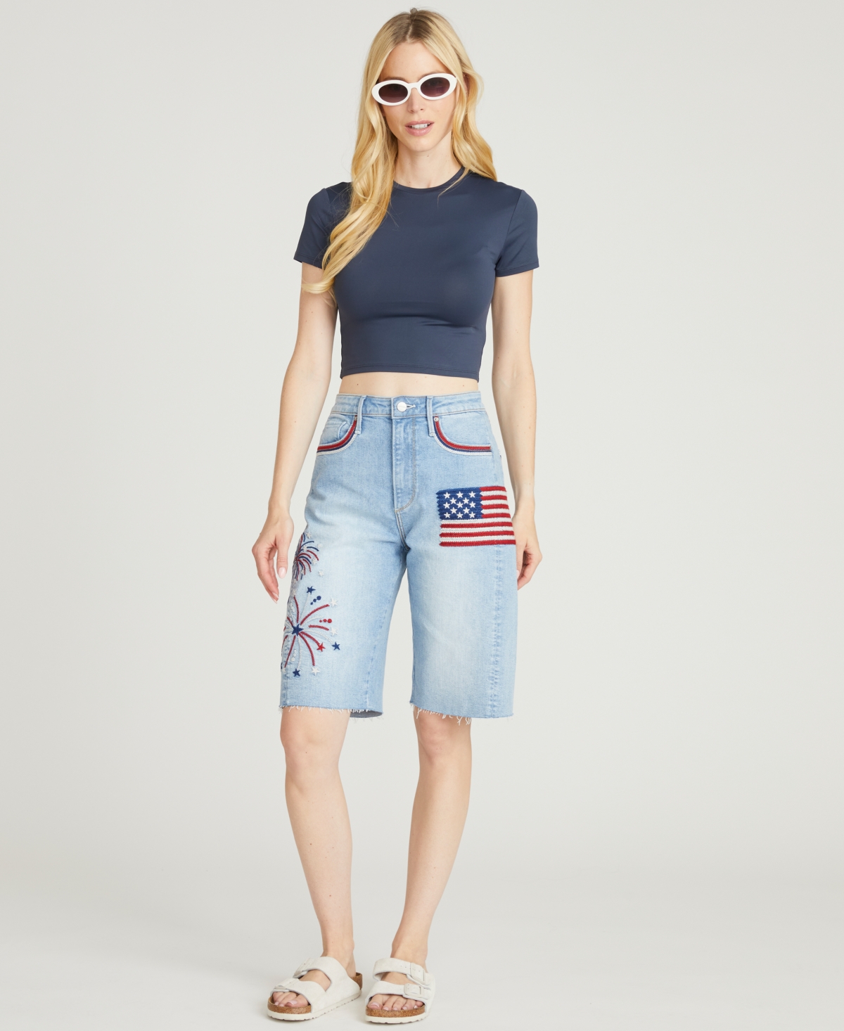 Click here for Driftwood Womens Palmer Patriotic Embroidered High... prices