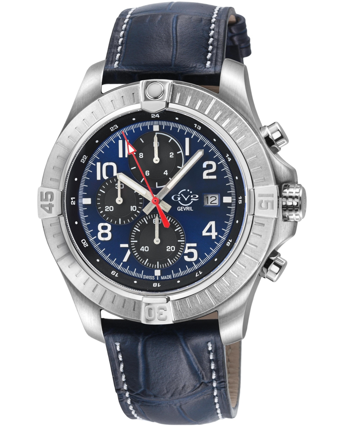 Click here for GV2 by Gevril Mens T38 Swiss Quartz Italian Leathe... prices