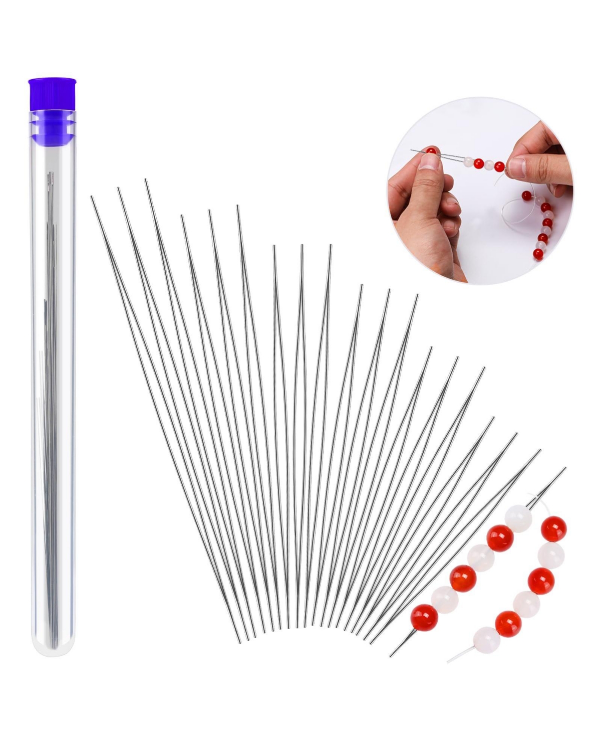 Click here for Gnuadz 18 Collapsible Big Eye Seed Beads Set Bottl... prices