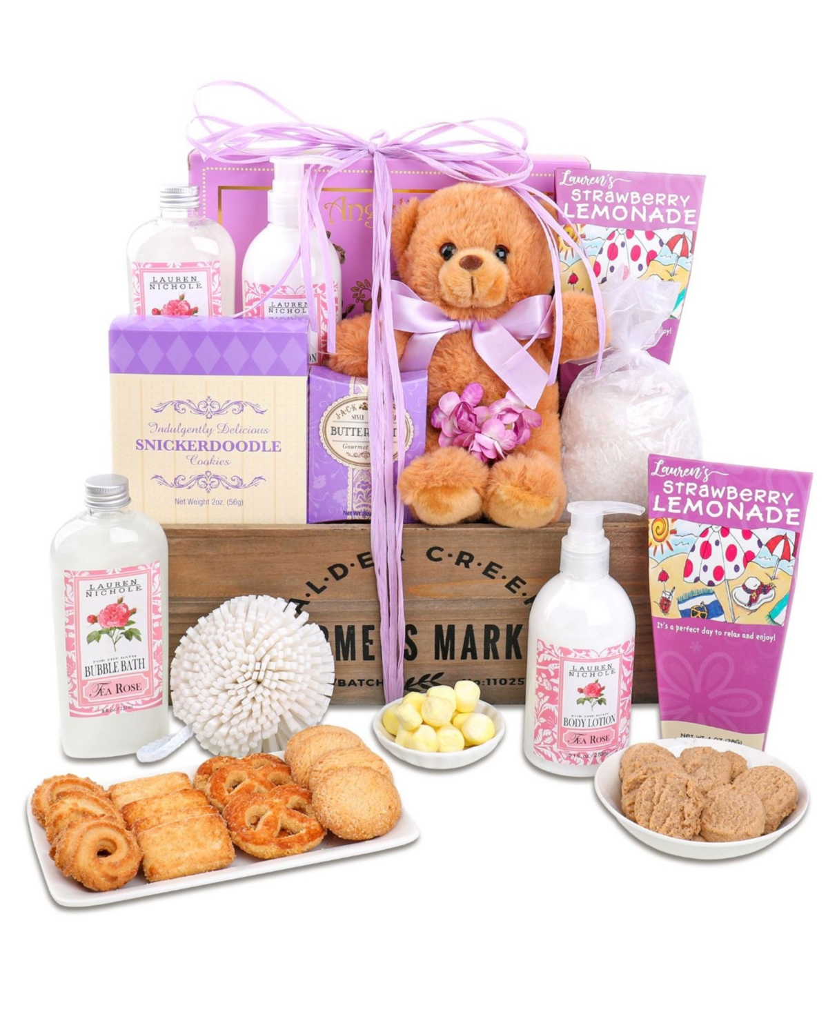 Click here for Alder Creek Gift Baskets Pampered Rose Self Care G... prices