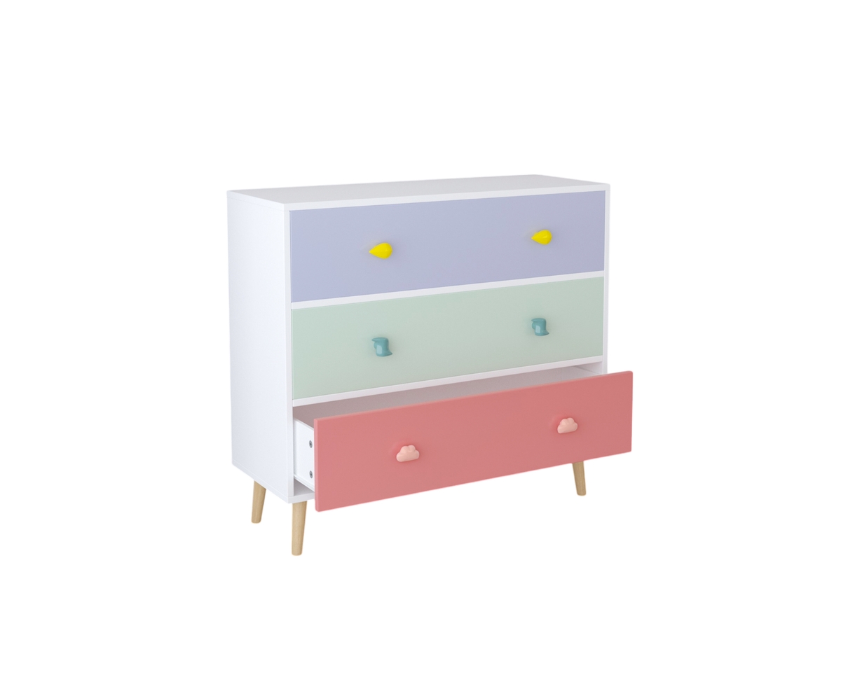 Click here for sumyeg Kids 3 Drawer Dresser Baby Nightstand Stora... prices
