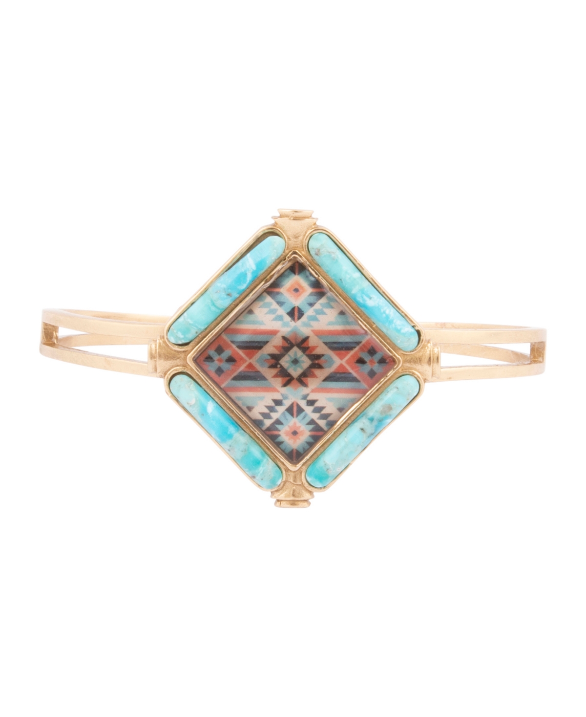 Click here for Barse Scenic Native Weave Blue Turquoise Golden Cu... prices