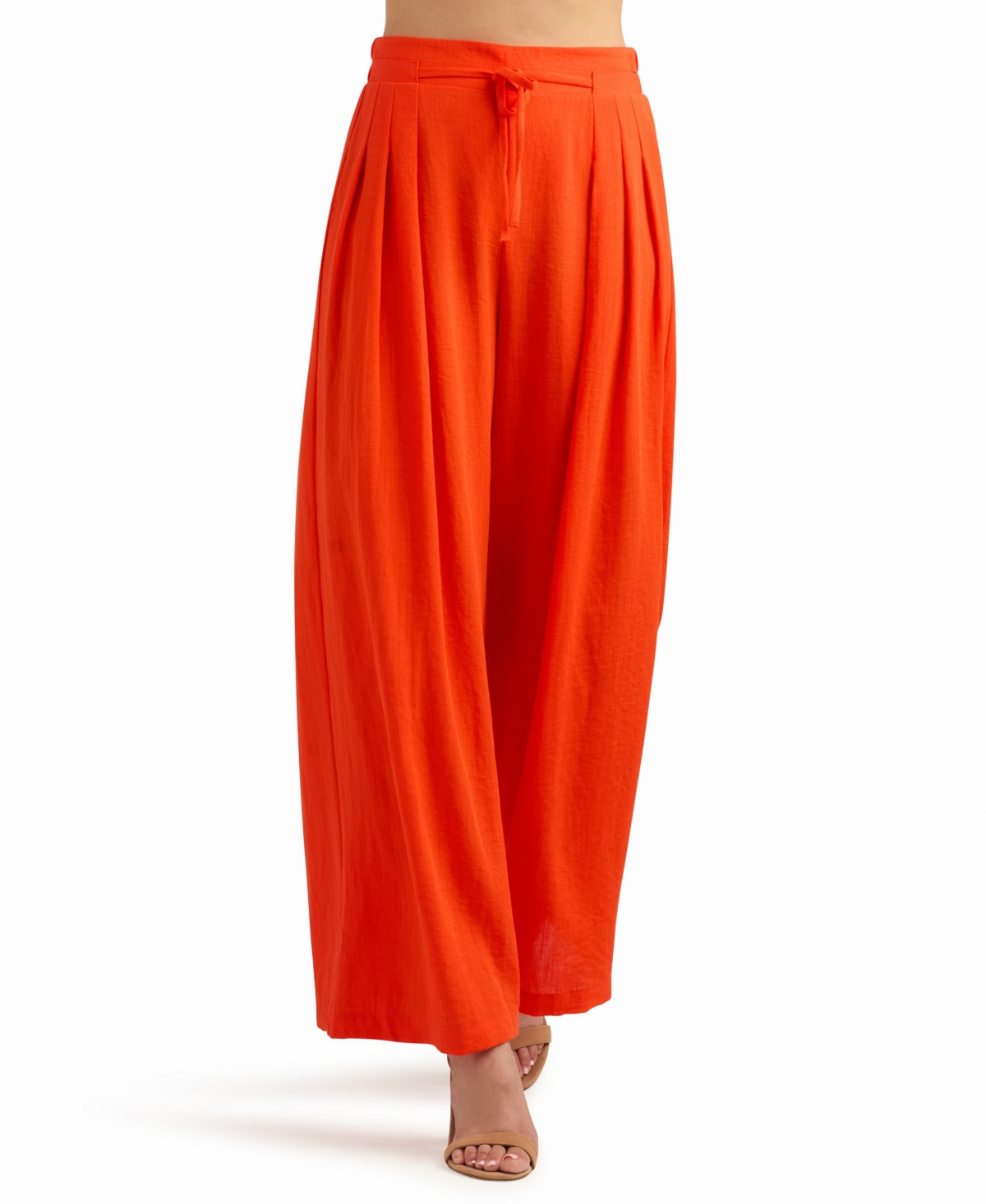 Click here for Bcx Womens Gauze Wide-Leg Pants - Poppy prices