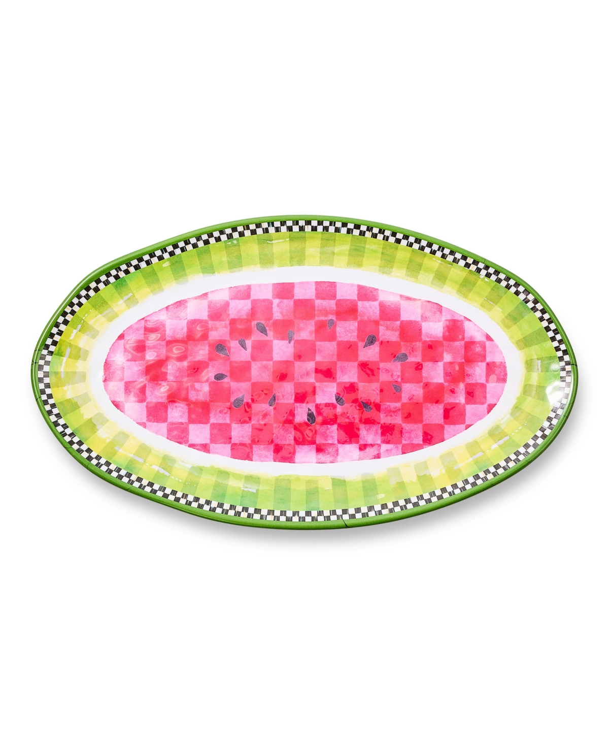 Click here for MacKenzie-Childs Watermelon Melamine Oval Platter prices