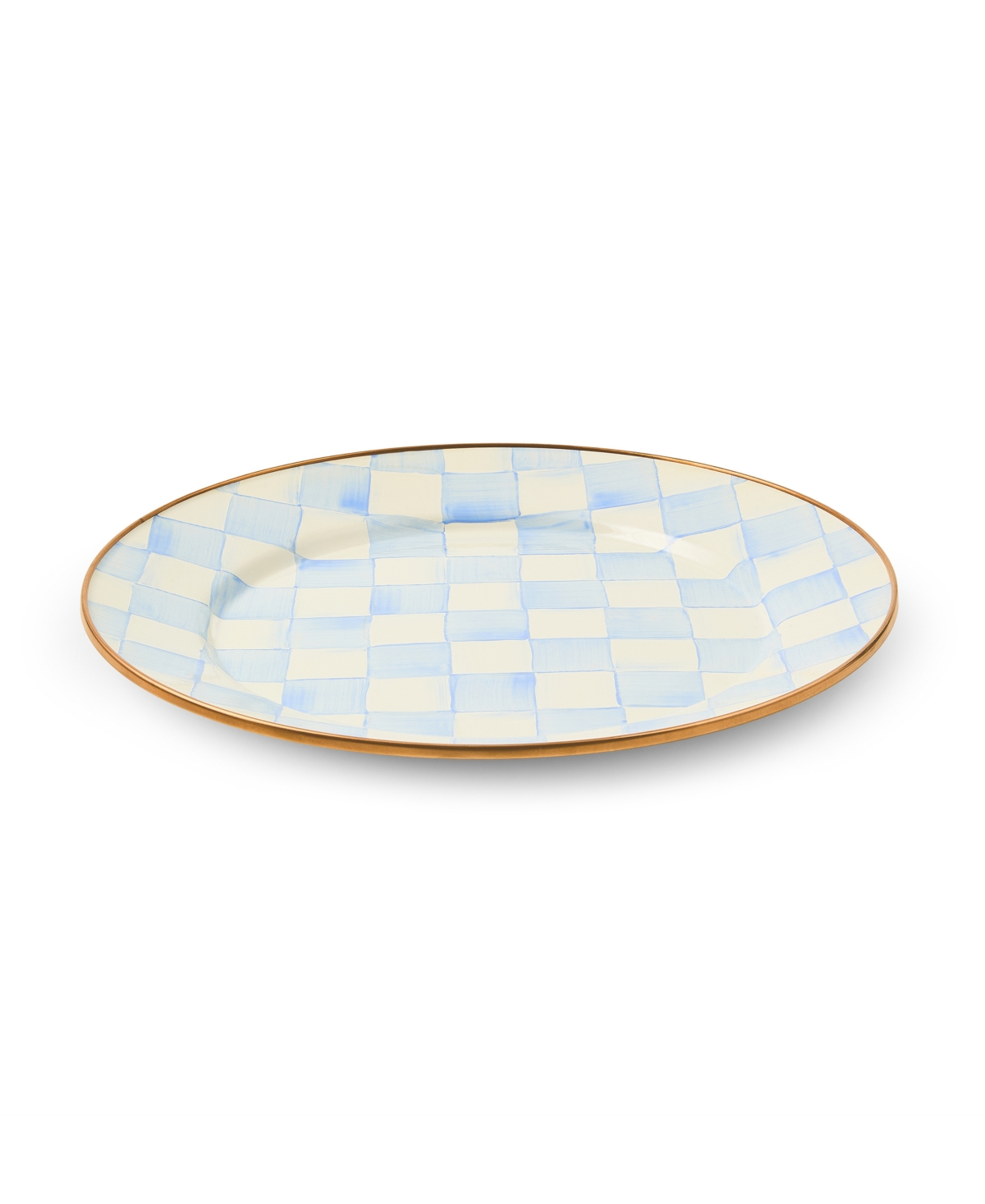 Click here for MacKenzie-Childs Sky Check Dinner Plate - Sky Blue prices