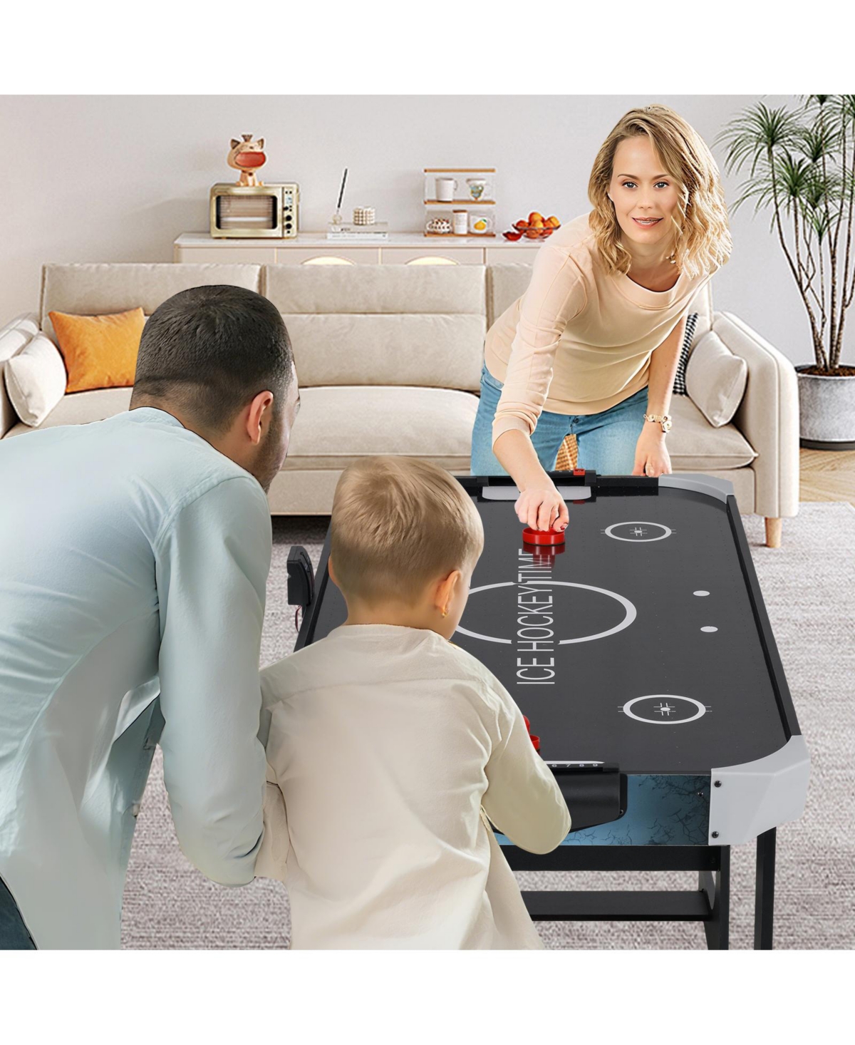 Click here for Slickblue Air Hockey Table with Led Scoreboard and... prices