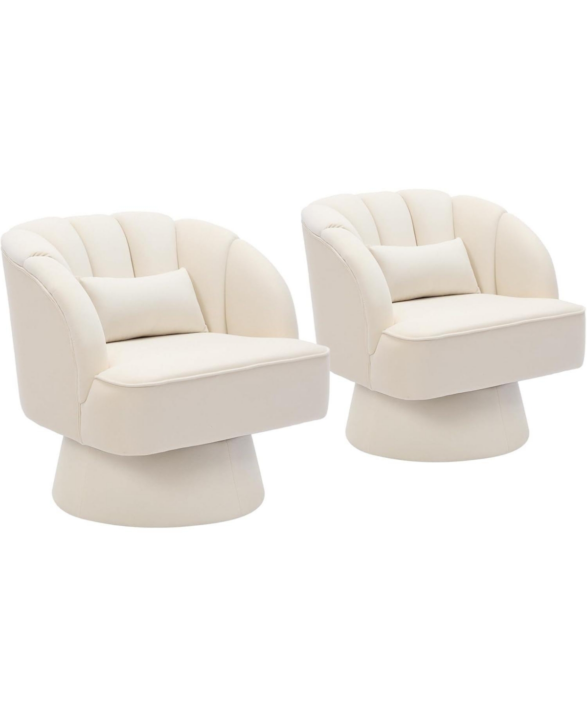 Click here for gaomon Swivel Barrel Accent Chairs Set of 2  360&#... prices