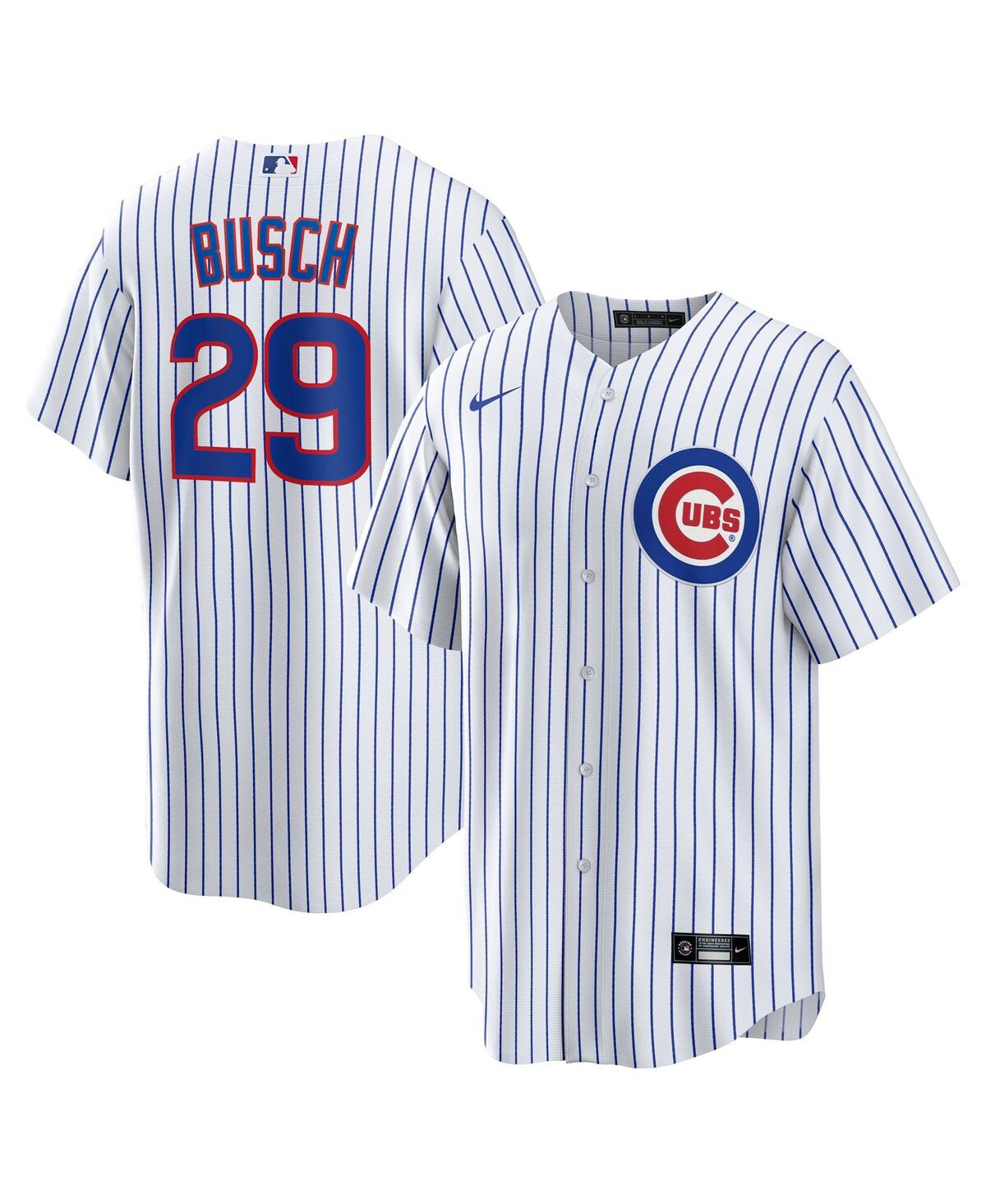 Click here for Nike Mens Michael Busch White Chicago Cubs Home Re... prices