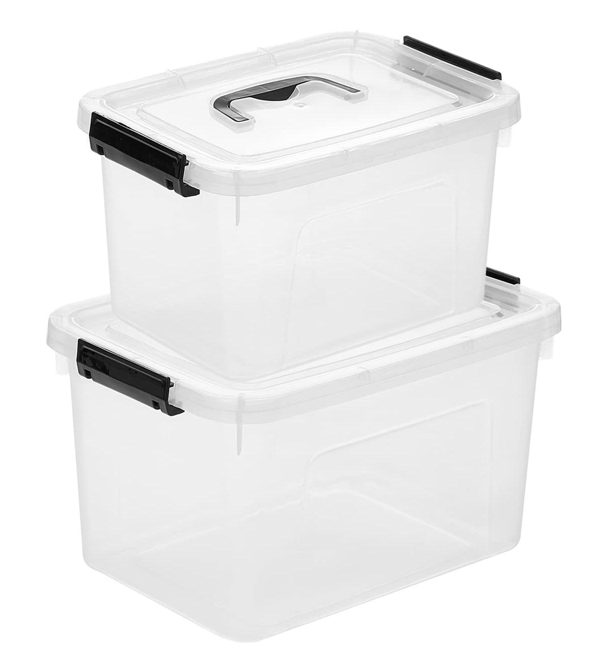 Click here for Gnuadz Clear Latch Storage Box with Handle and Lid... prices
