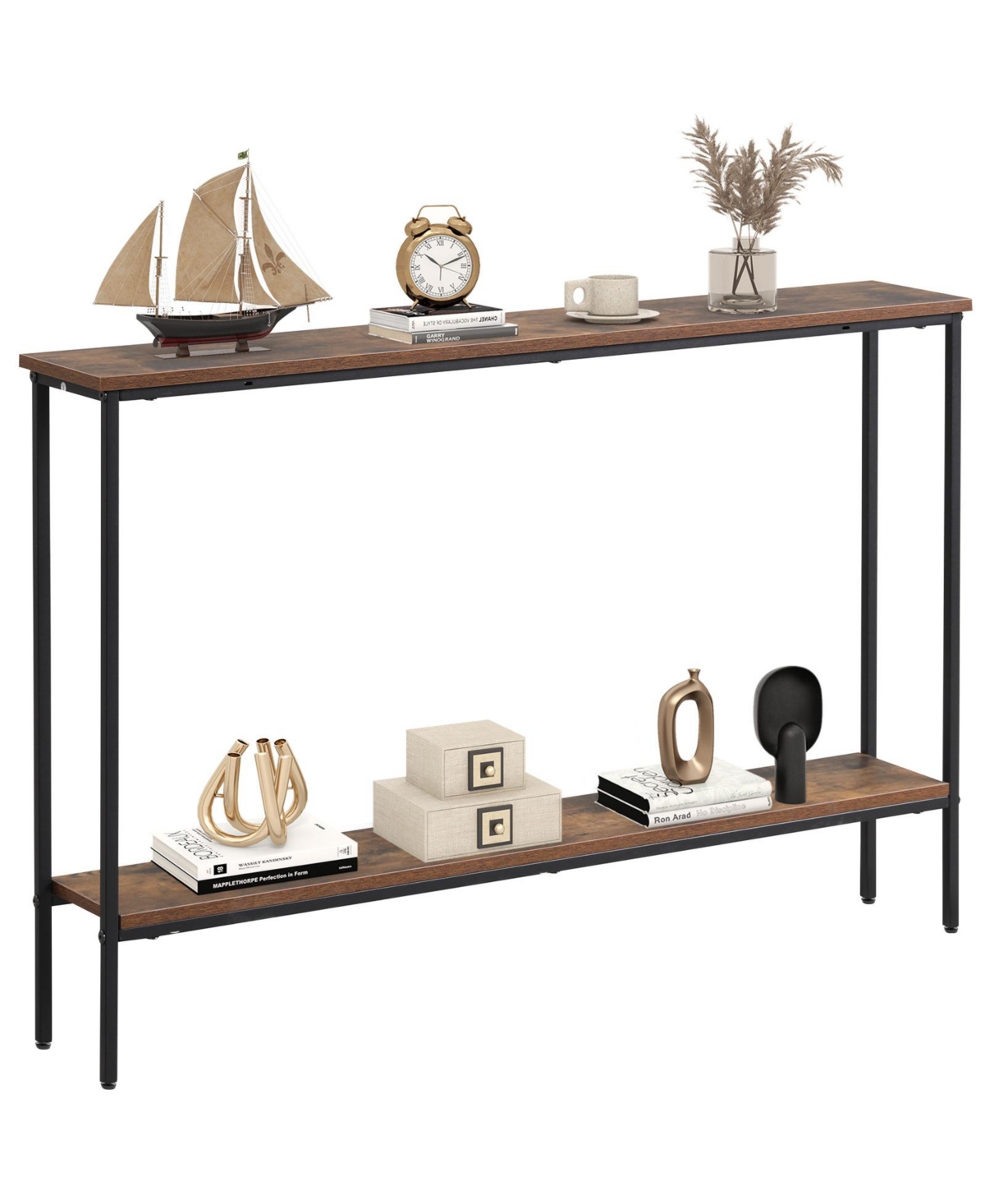 Click here for Gouun 44-Inch 2-Tier Console Table with Metal Fram... prices