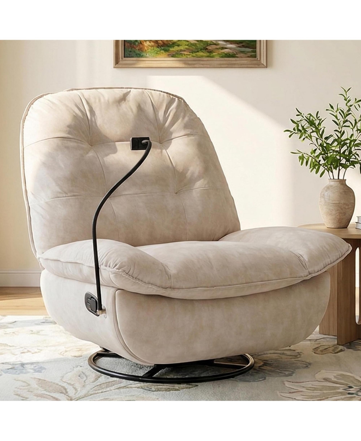 Click here for Rainsken Swivel Rocker Recliner Chair  Single Loun... prices
