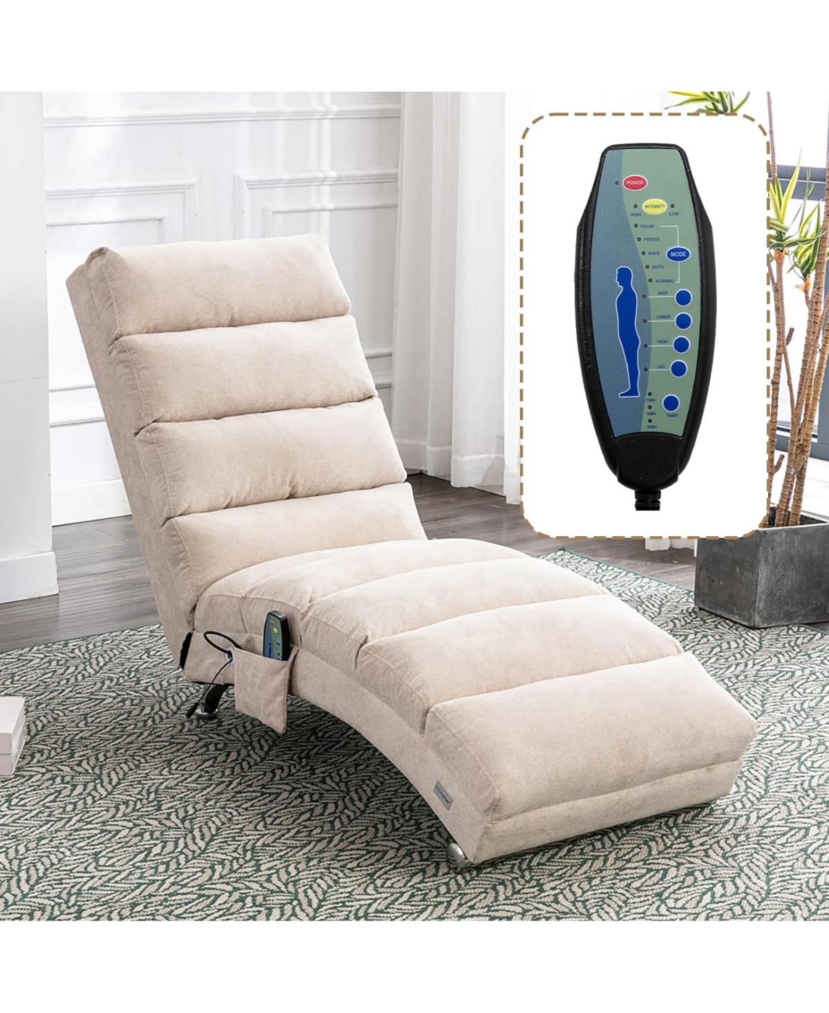 Click here for Rainsken Luxury Upholstered Chaise Lounge Chair wi... prices