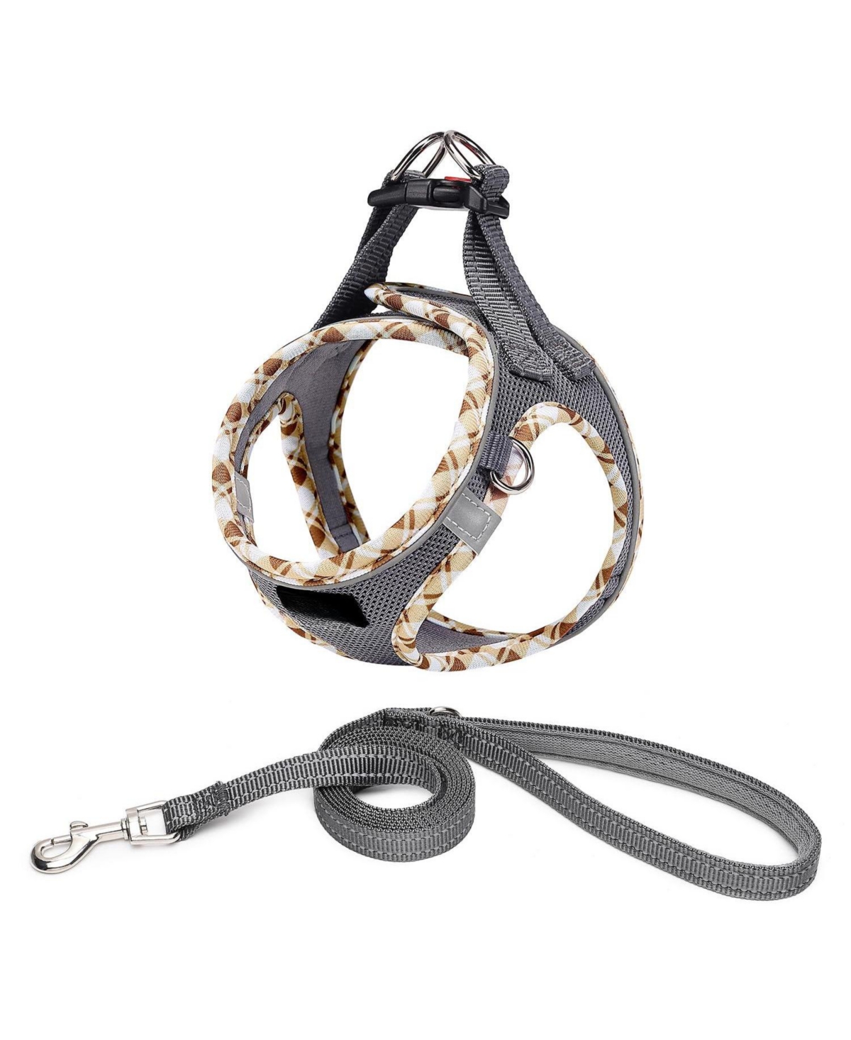 Click here for Aronkl Soft Mesh No-Choke Step-In Dog Cat Harness... prices