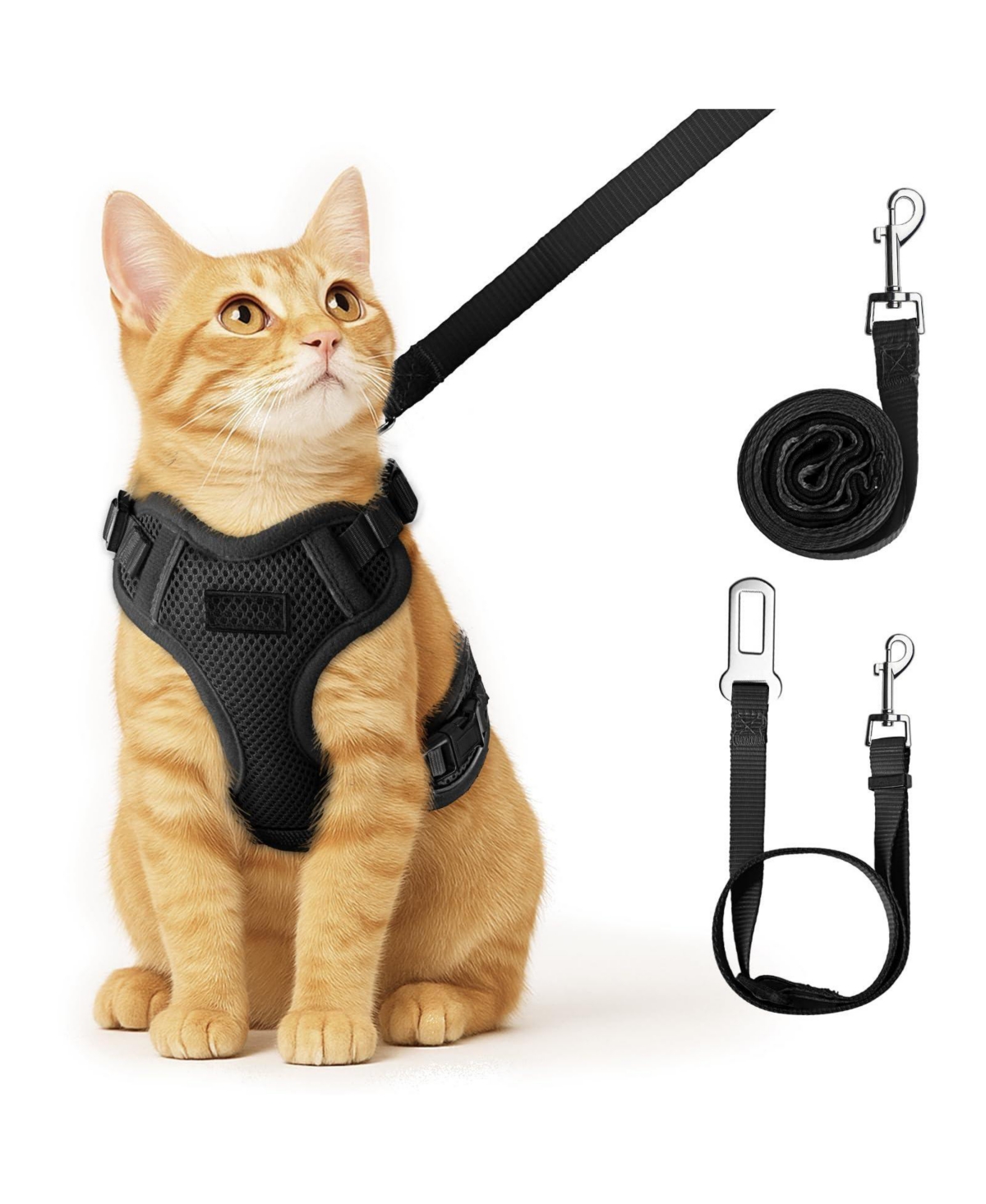 Click here for Aronkl Escape Proof Cat Harness Leash Adjustable B... prices