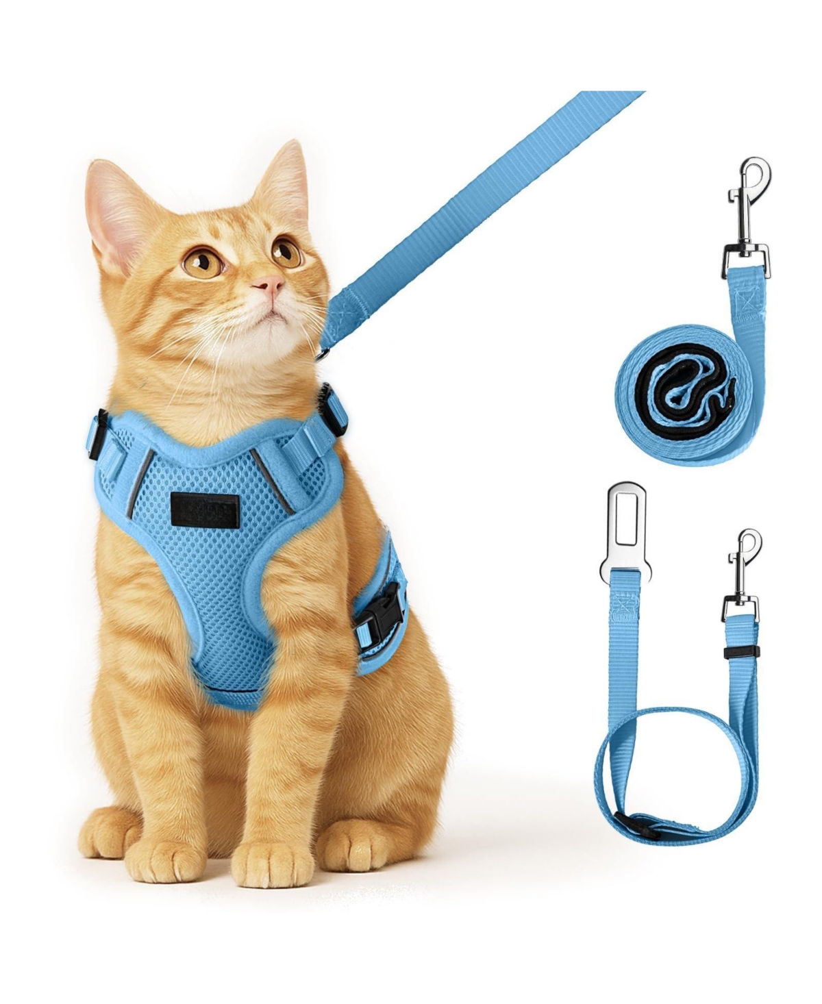 Click here for Aronkl Escape Proof Cat Harness Leash Adjustable B... prices