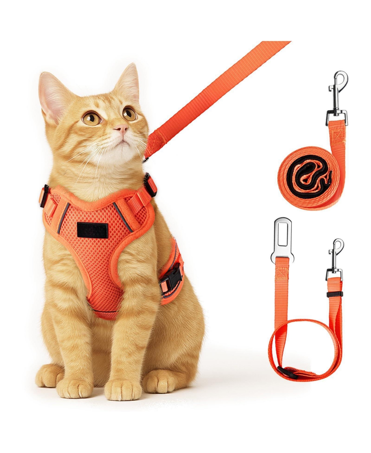 Click here for Aronkl Escape Proof Cat Harness Leash Adjustable B... prices