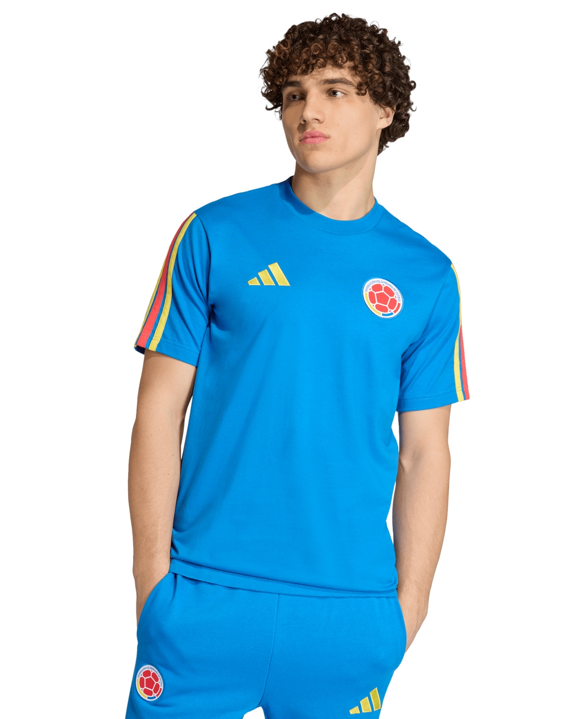 Click here for adidas Mens Short-Sleeve Colombia Dna T-Shirt - Br... prices