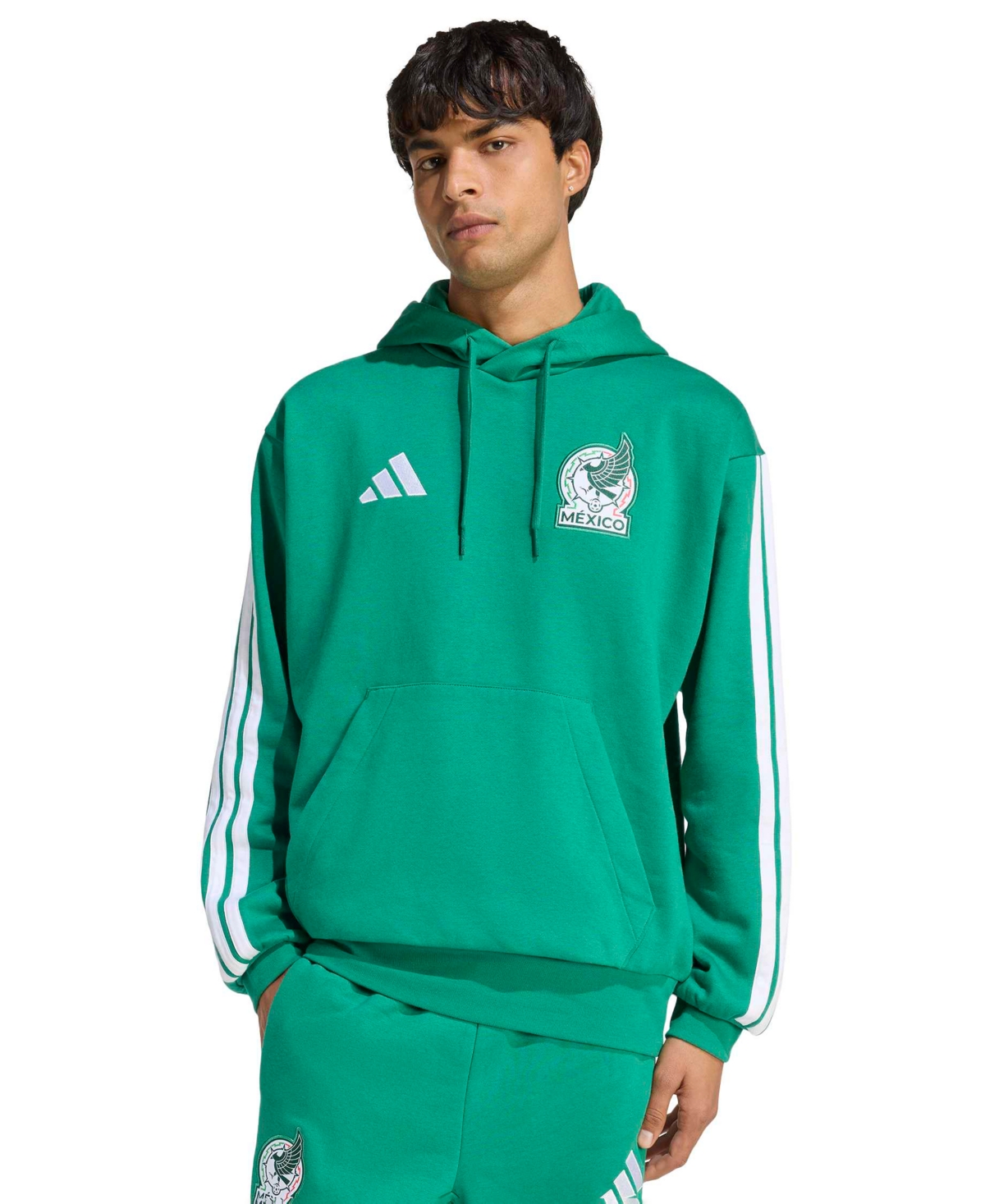Click here for adidas Mens Fleece Pullover Hoodie - Green prices