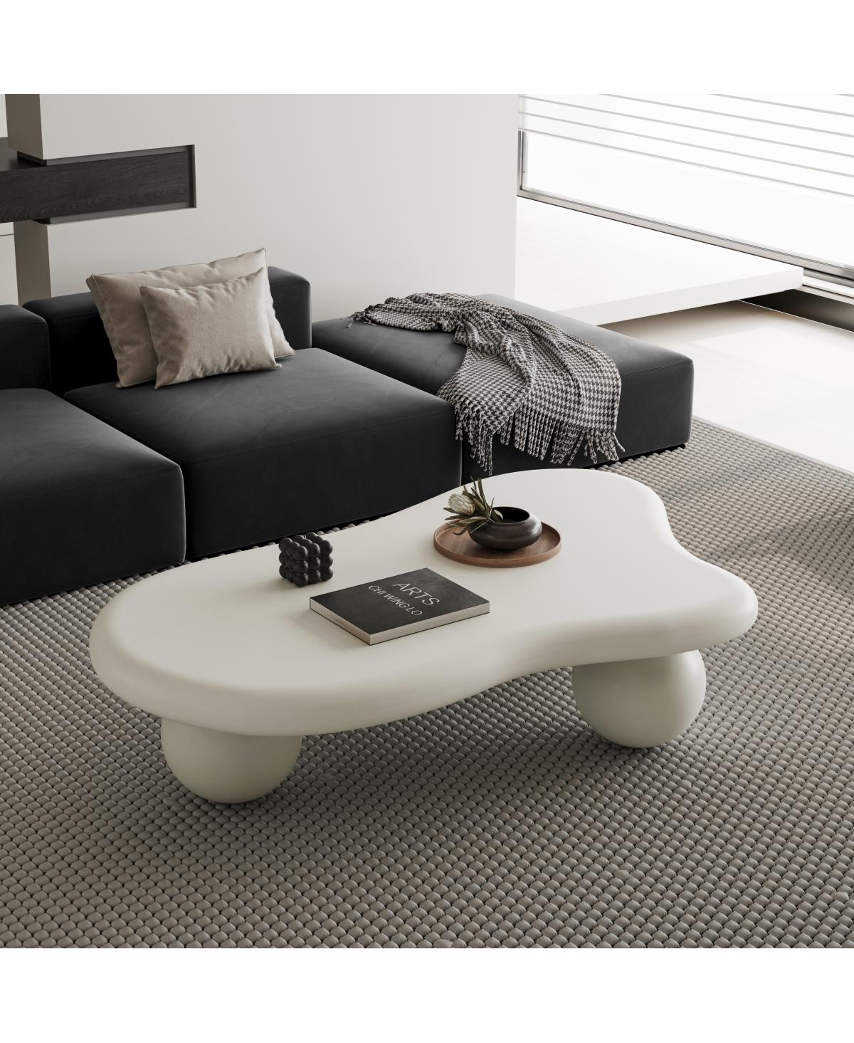 Click here for Streamdale Furniture 47 Inch Cloud Shaped Coffee T... prices