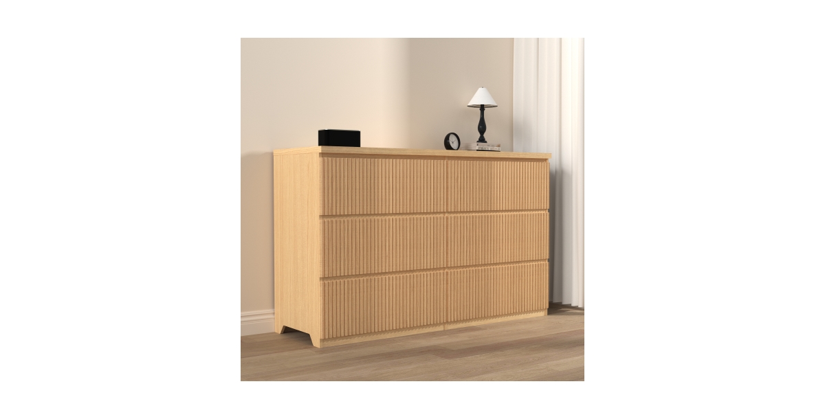 Click here for Flynama Modern 6 Drawer Dresser Espresso Wood for... prices