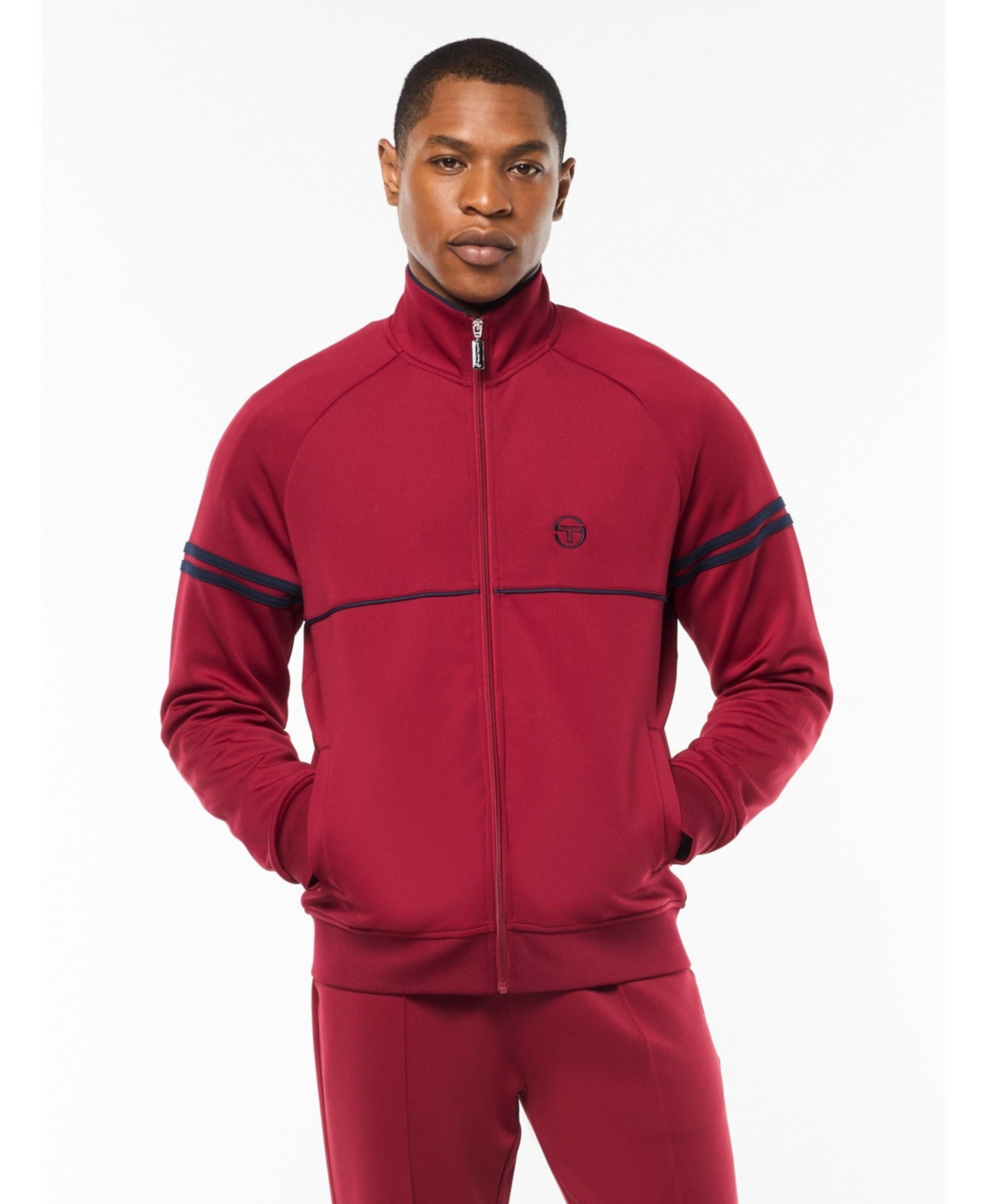 Click here for Sergio Tacchini Mens Orion Track Jacket - Rhubarb prices