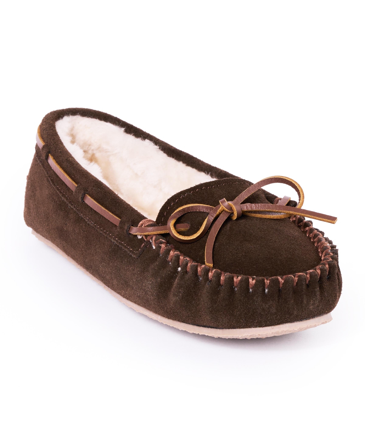 Click here for Minnetonka Womens Cally Slippers - Chocolate prices